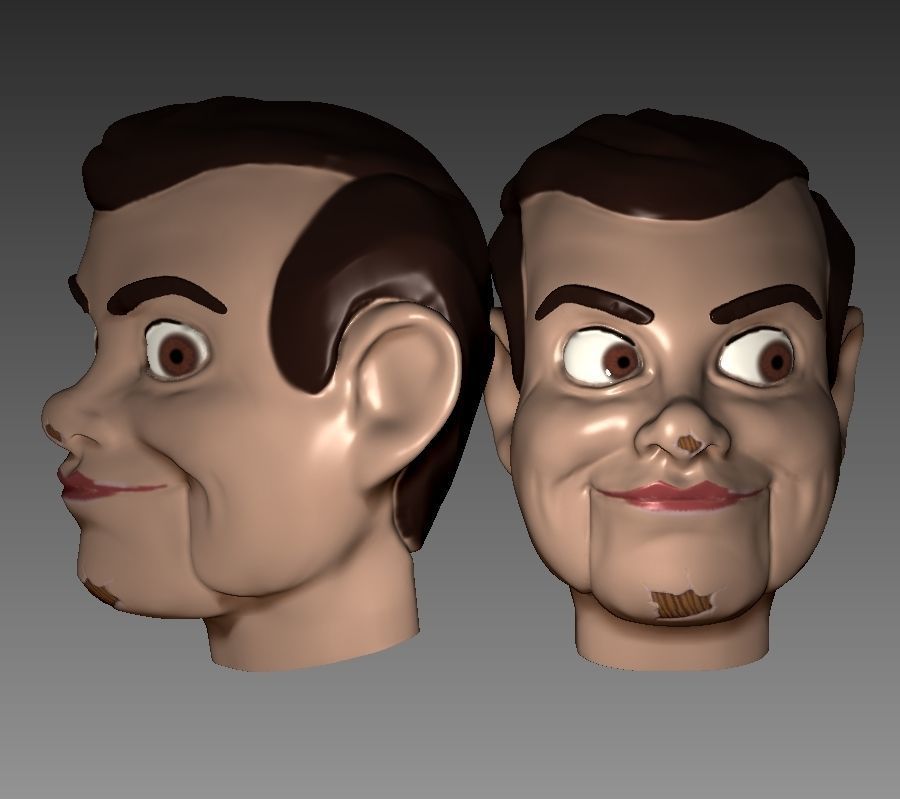 Slappy the Dummy Head - Printable - Goosebumps 3D model 3D printable ...