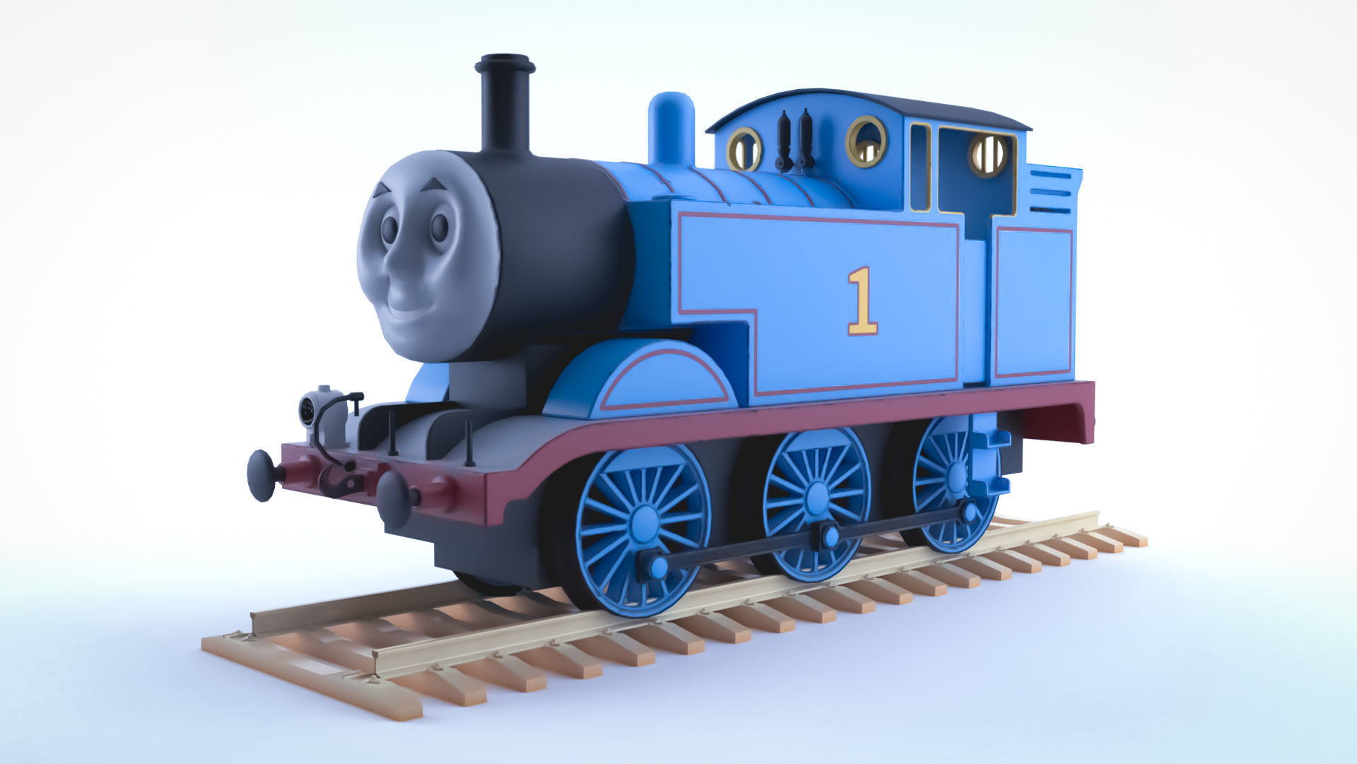 Thomas Train 3D model 3D printable | CGTrader