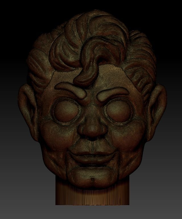 Slappy the Dummy 1995 Head - Printable - Goosebumps 3D model 3D ...