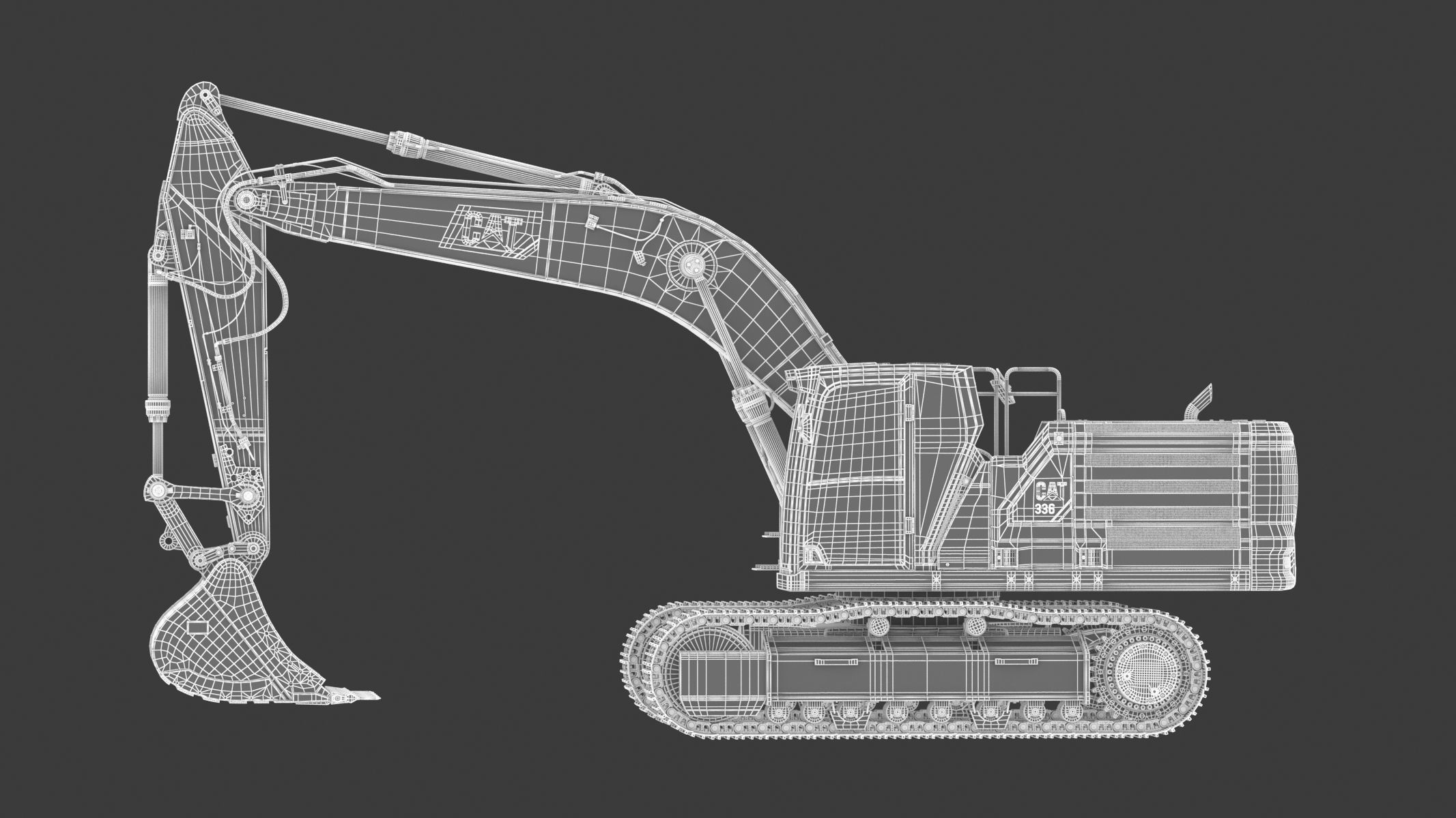 Cat 336 Excavator 3D model | CGTrader