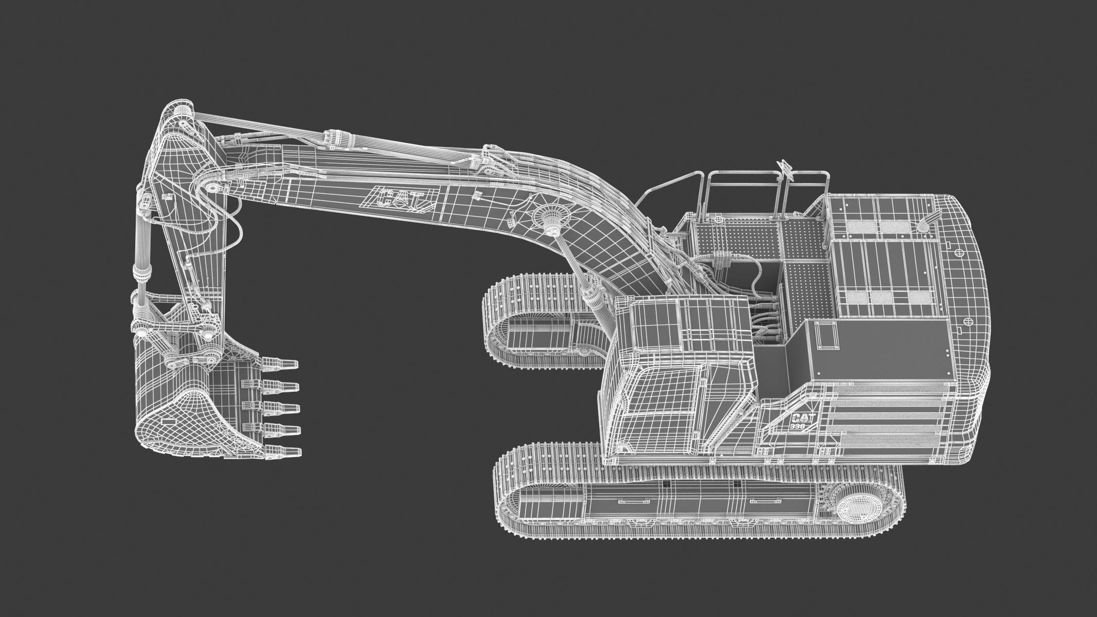 Cat 336 Excavator 3D model | CGTrader