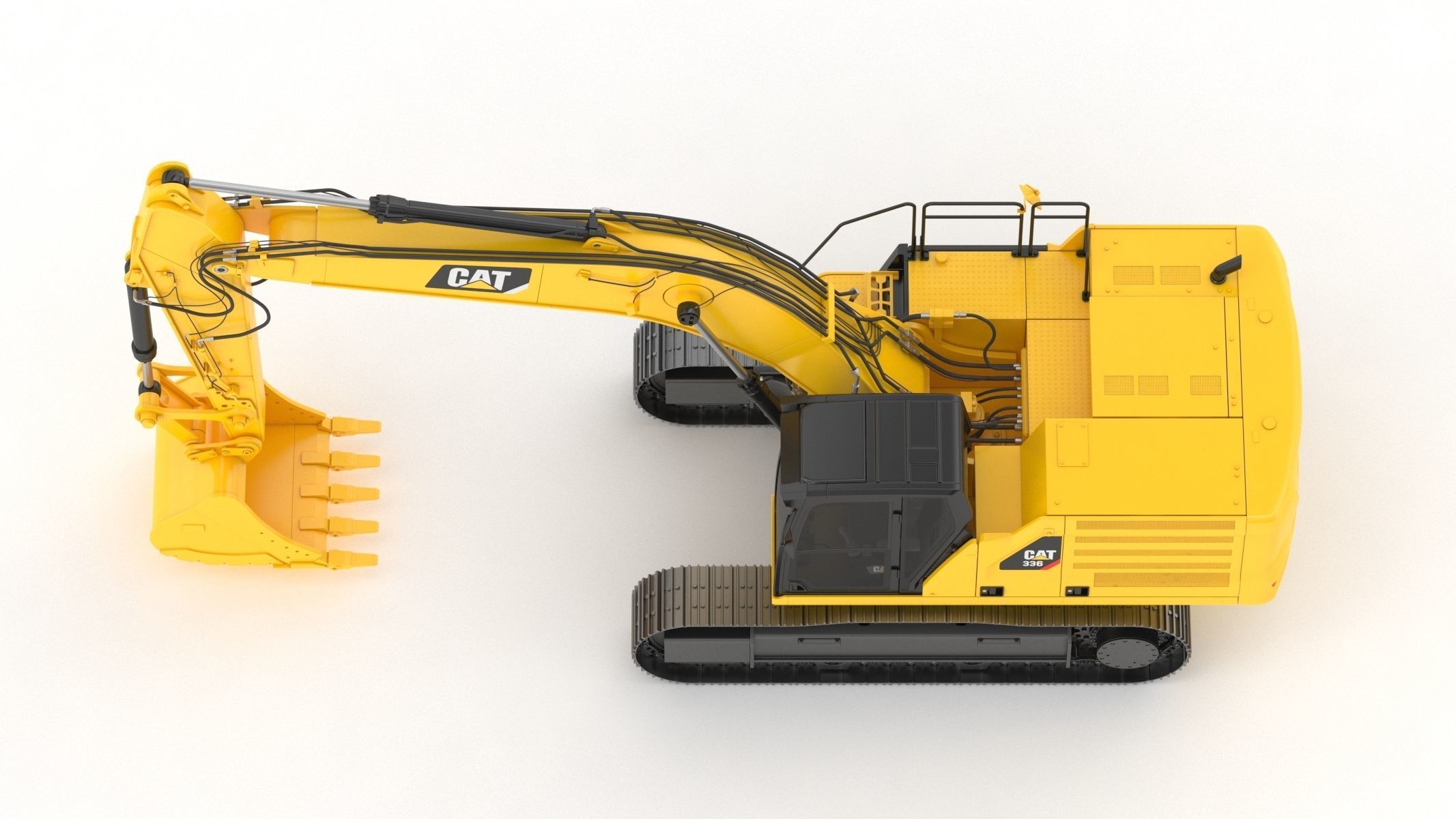 Cat 336 Excavator 3D model | CGTrader