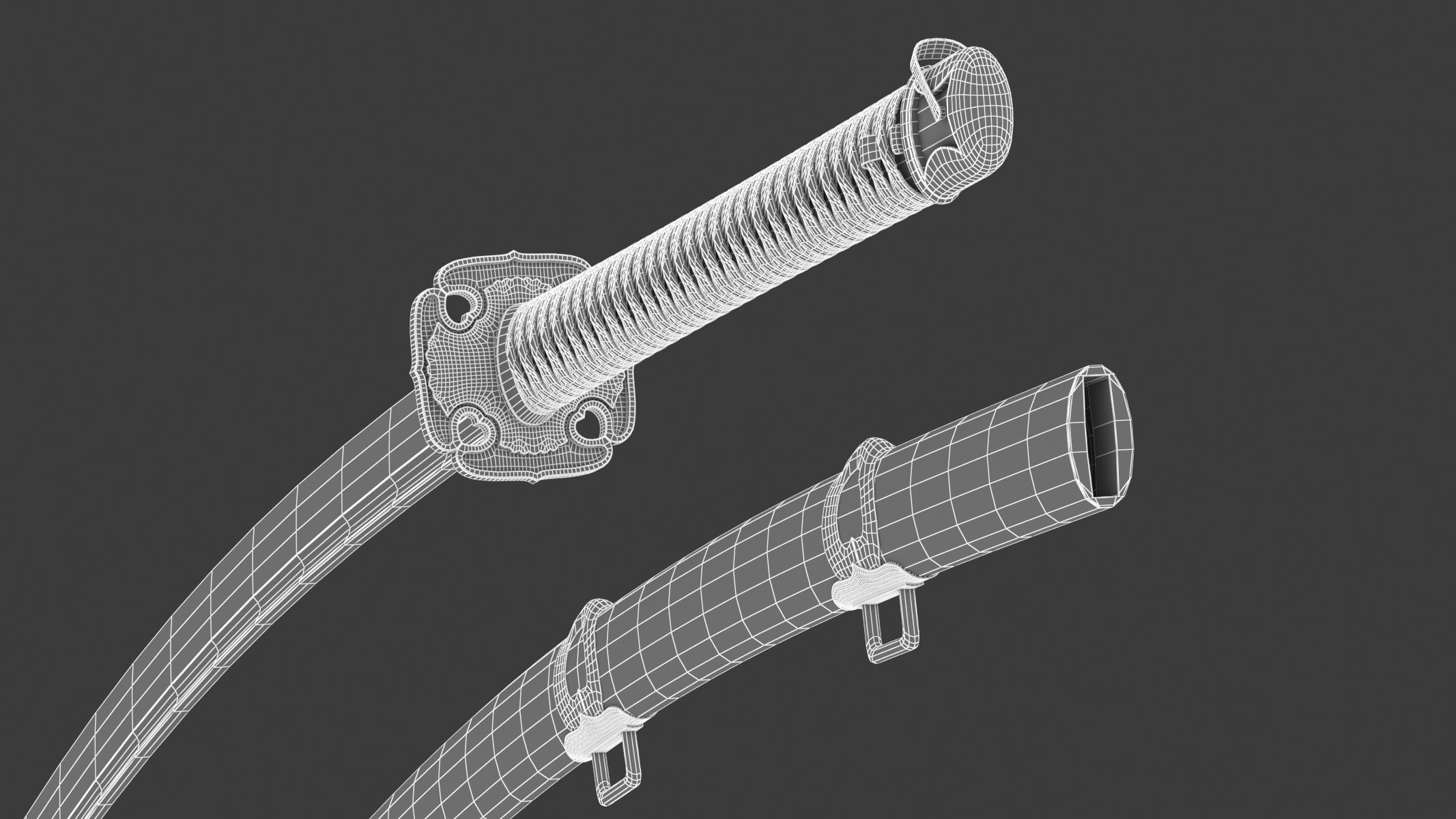 Long Odachi Sword 3D model | CGTrader