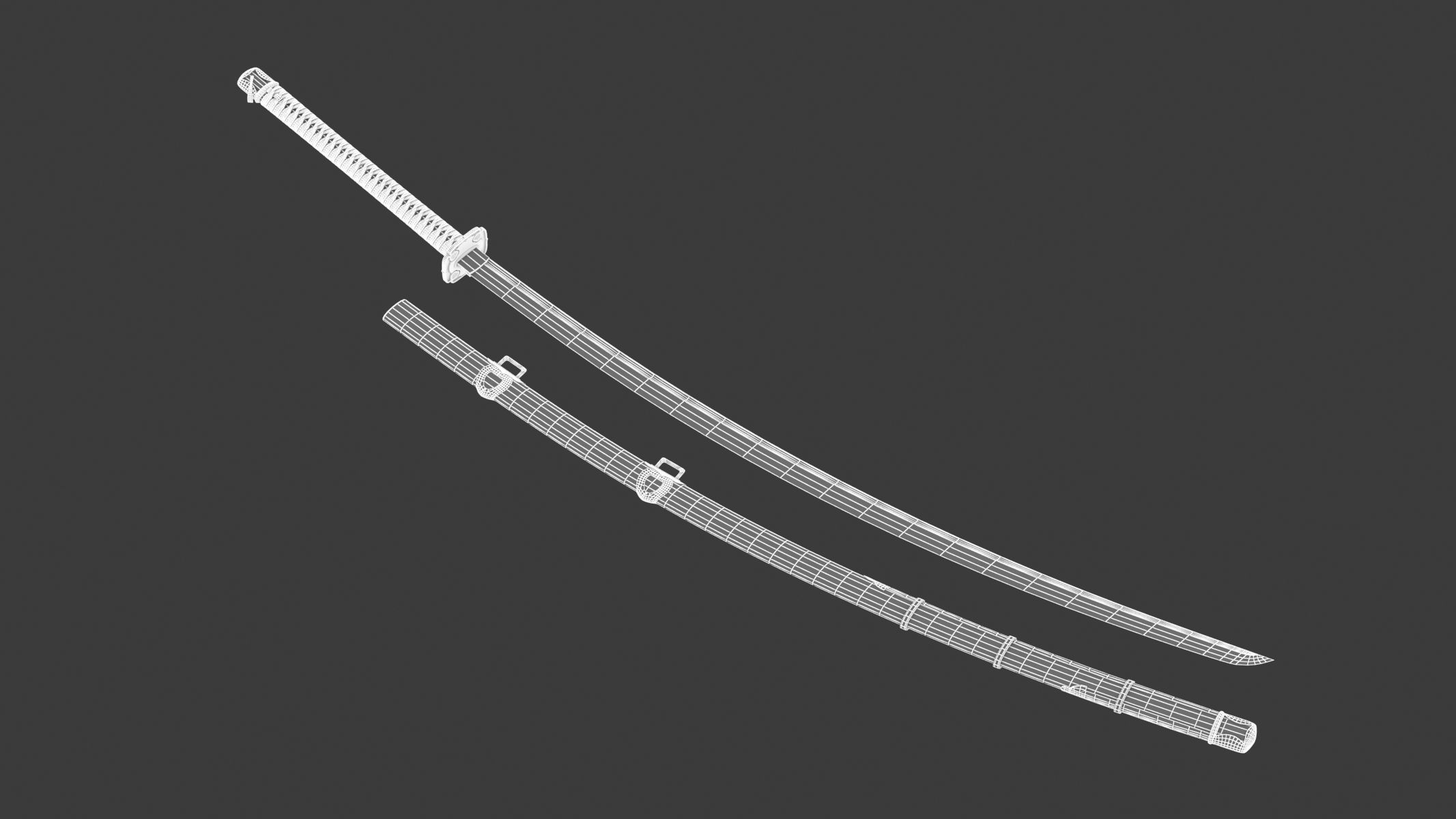 Long Odachi Sword 3D model | CGTrader