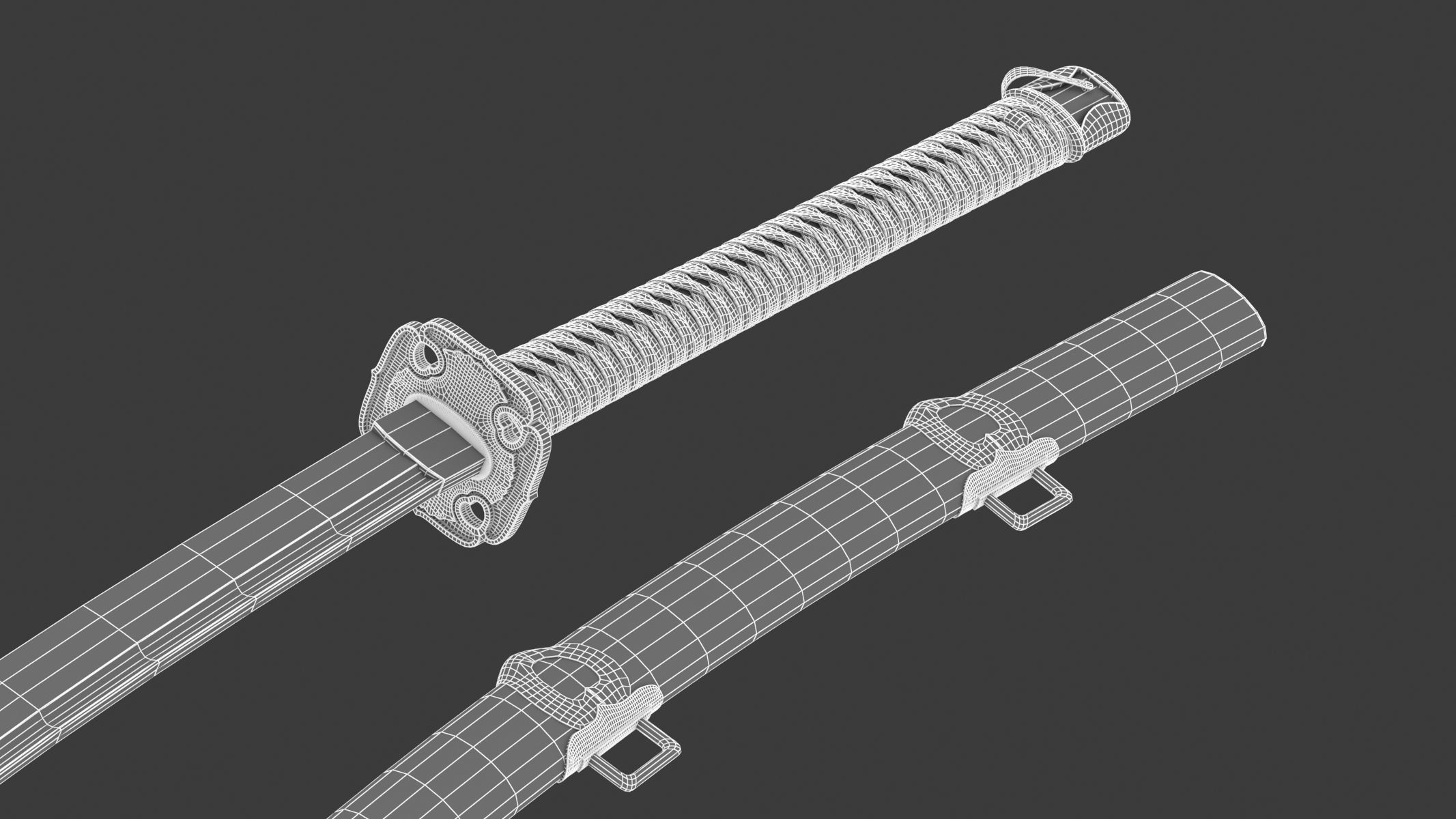Long Odachi Sword 3D model | CGTrader