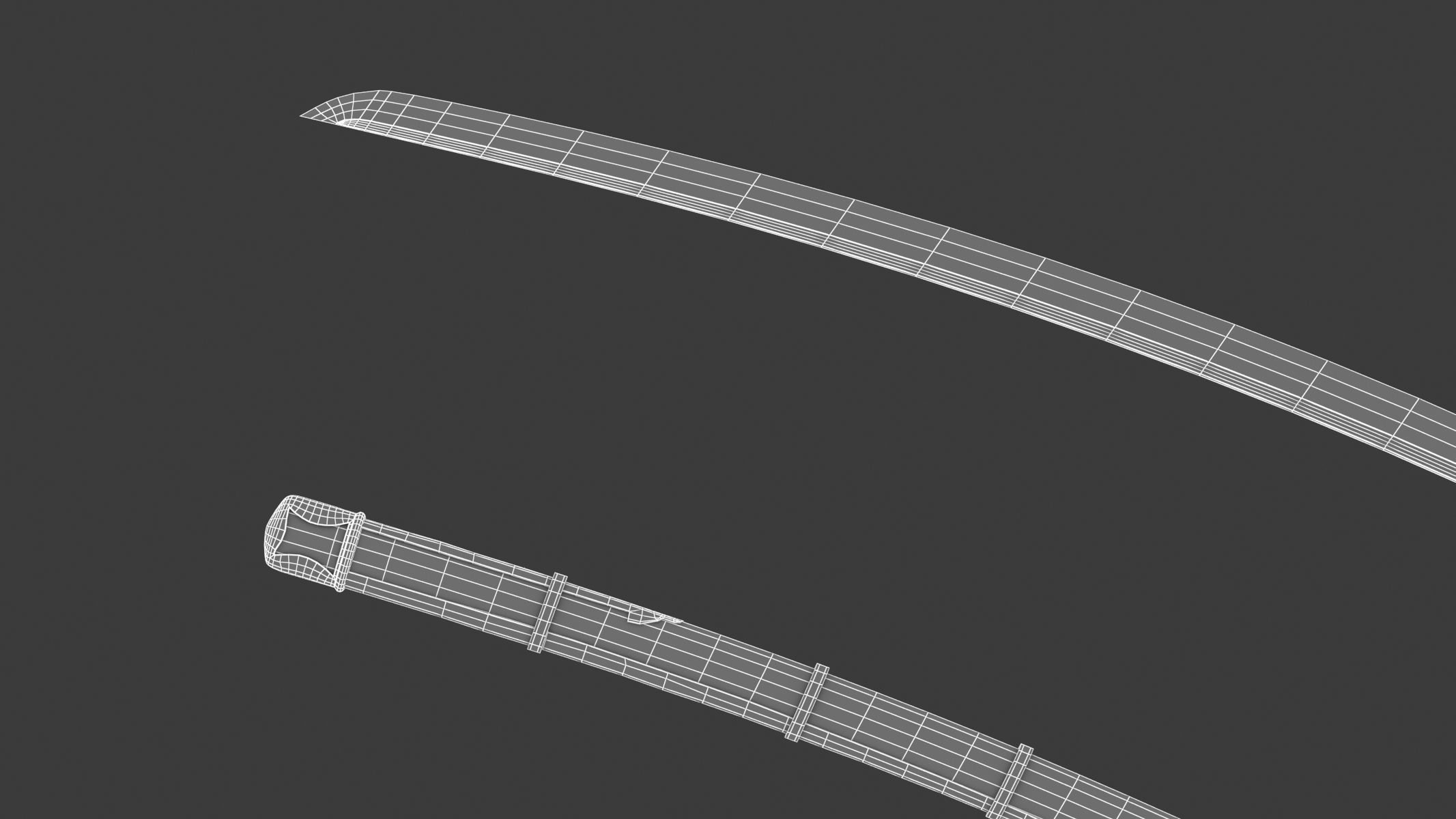 Long Odachi Sword 3D model | CGTrader
