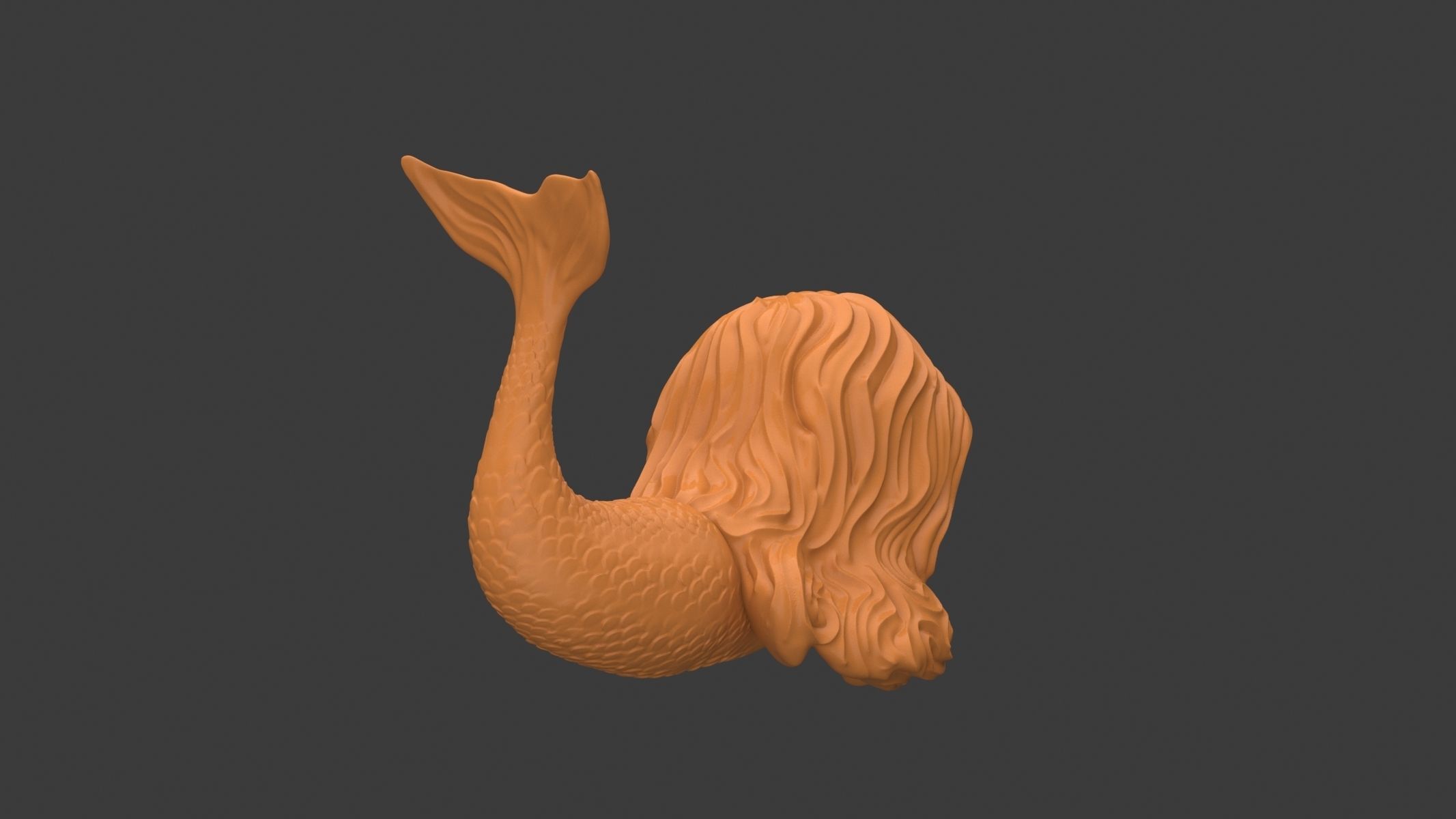 Mini Mermaid 3D model 3D printable | CGTrader