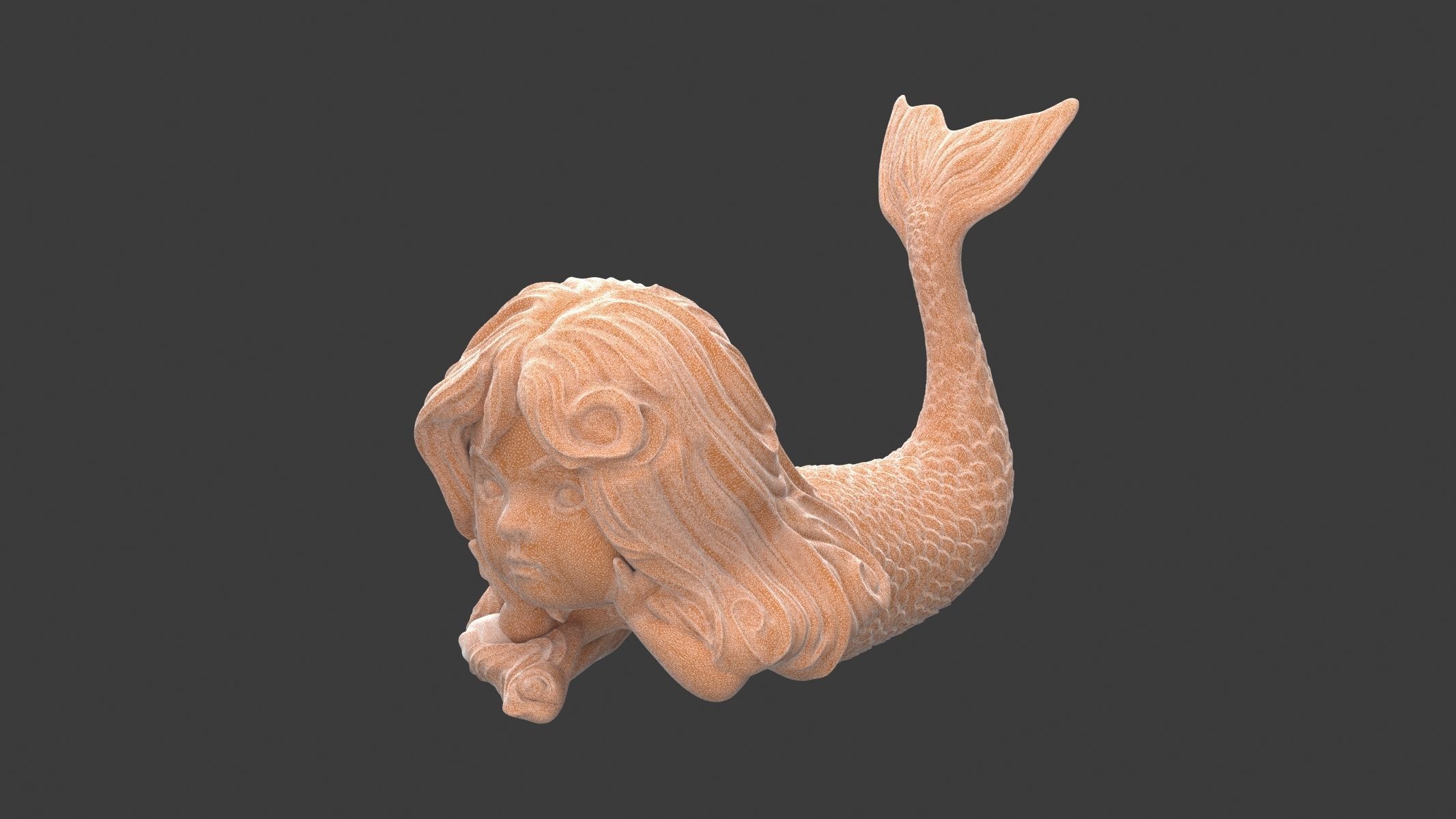 Mini Mermaid 3D model 3D printable | CGTrader