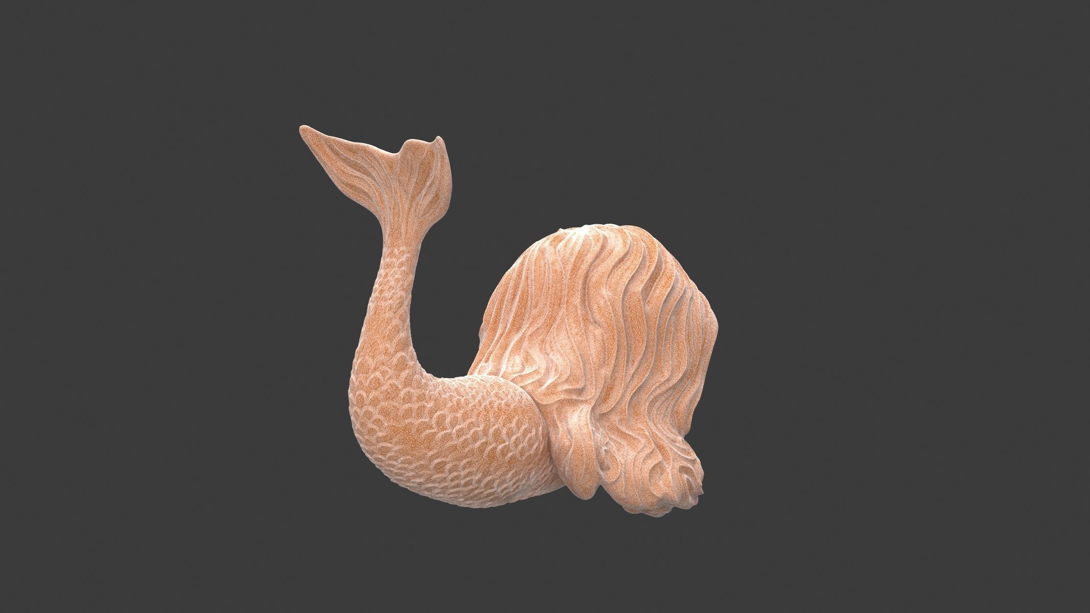 Mini Mermaid 3D model 3D printable | CGTrader