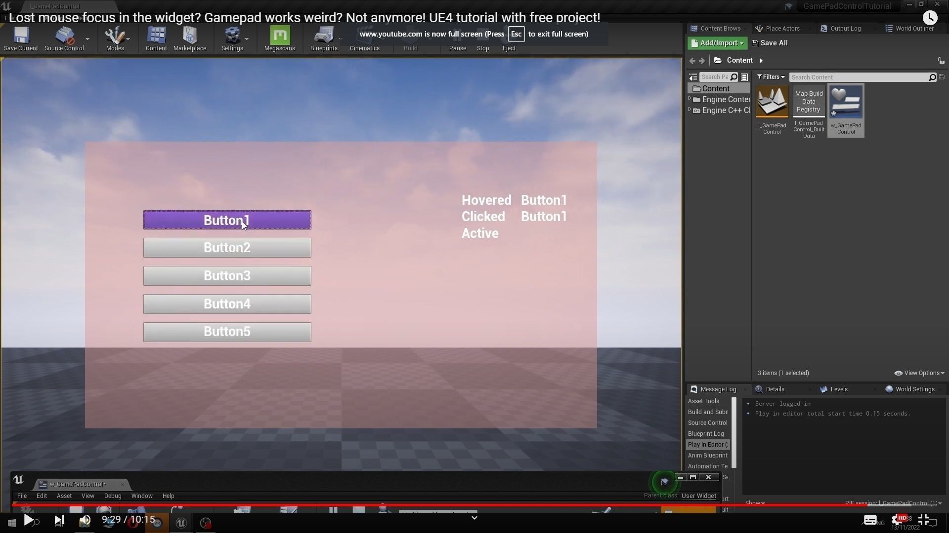 Lost Focus and GamePad control in widget free VR / AR / low-poly 3D ...