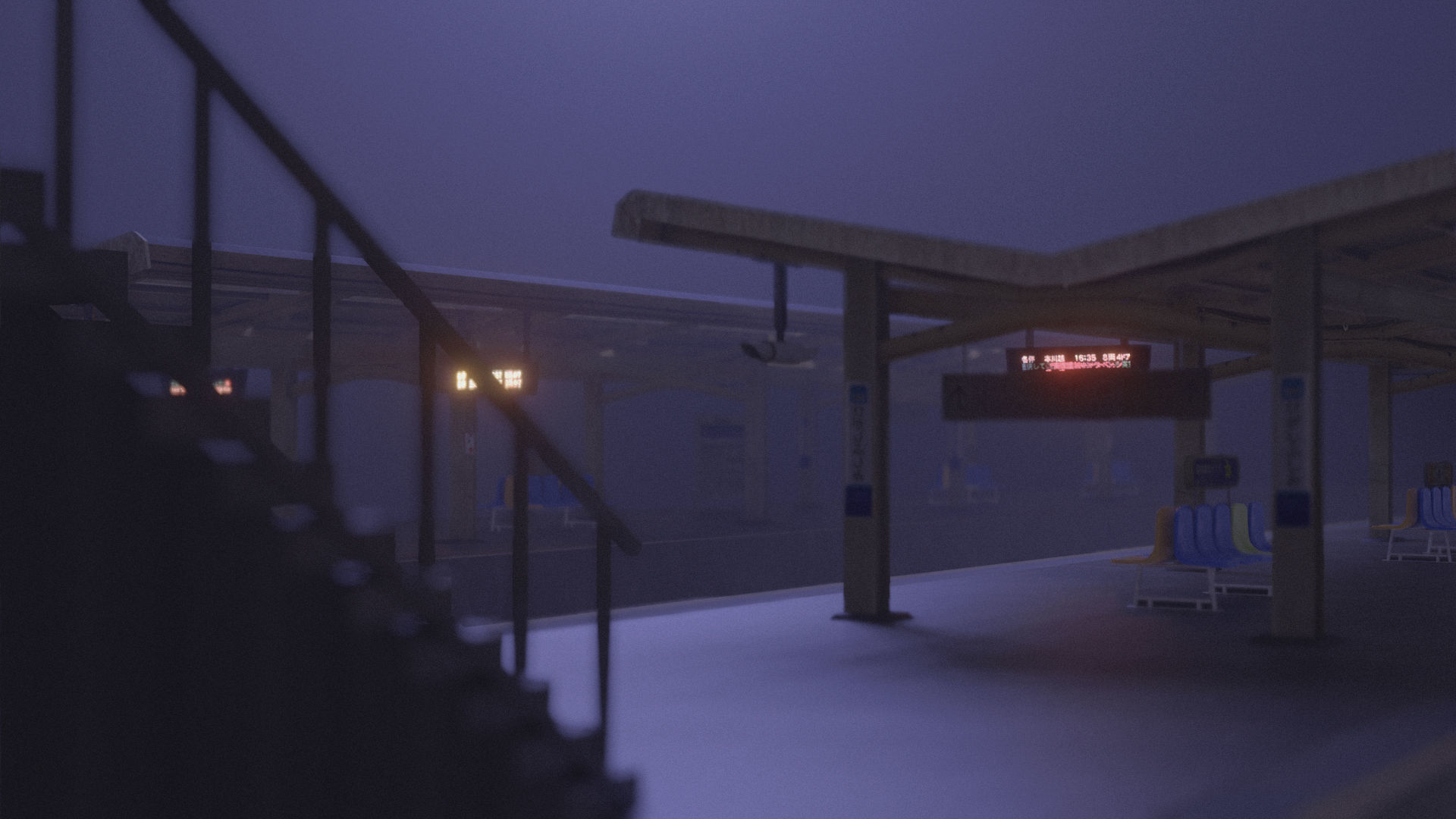 3D model Train Station Environment Modelling VR / AR / low-poly | CGTrader