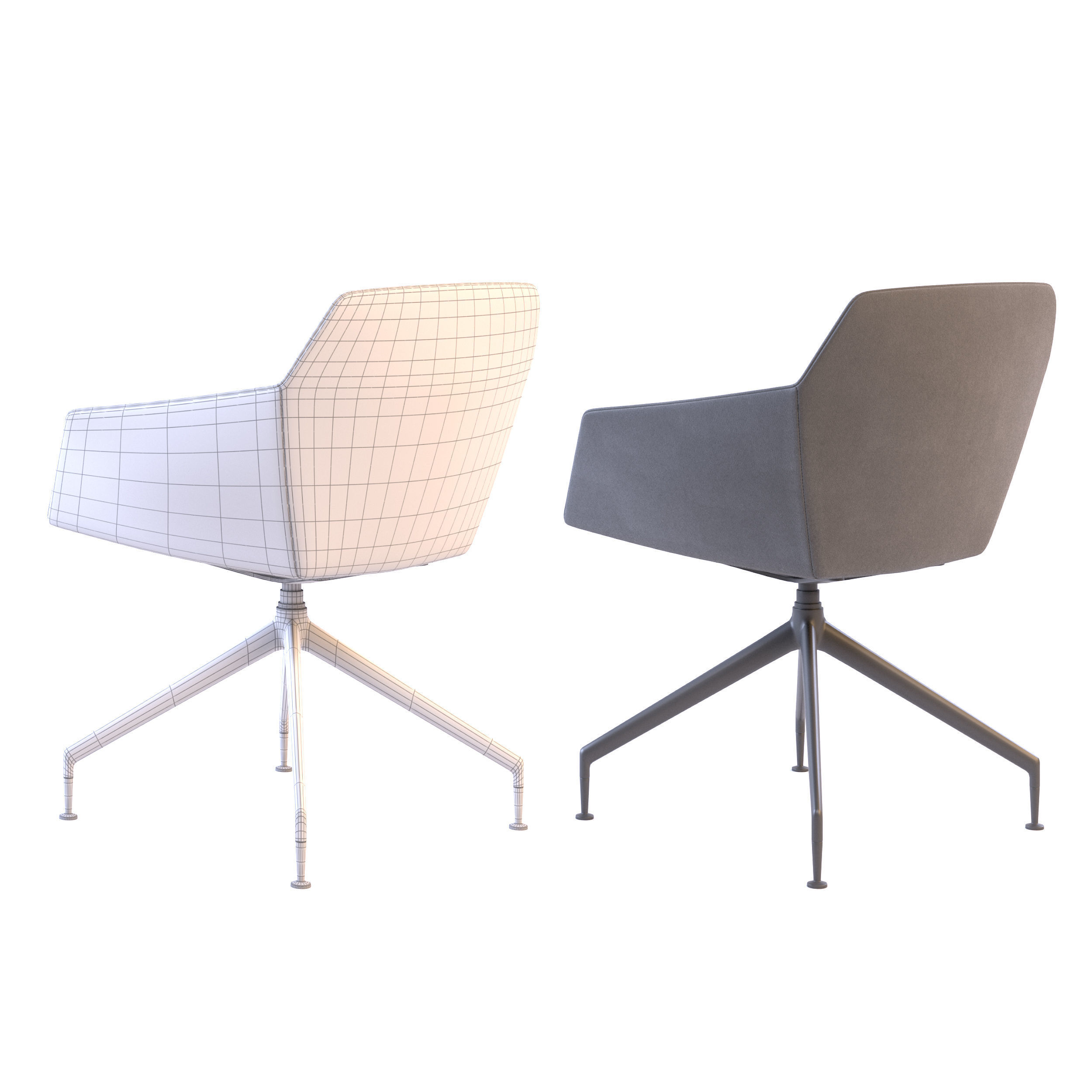 Brunner Ray Soft Chairs Collection 3D model | CGTrader