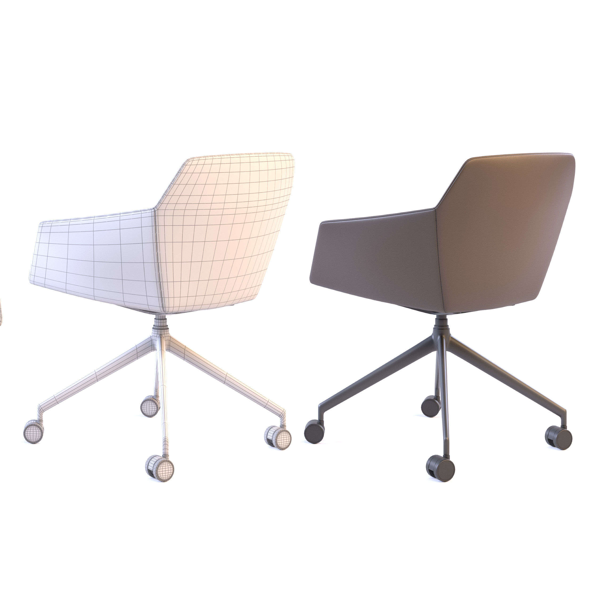 Brunner Ray Soft Chairs Collection 3D model | CGTrader