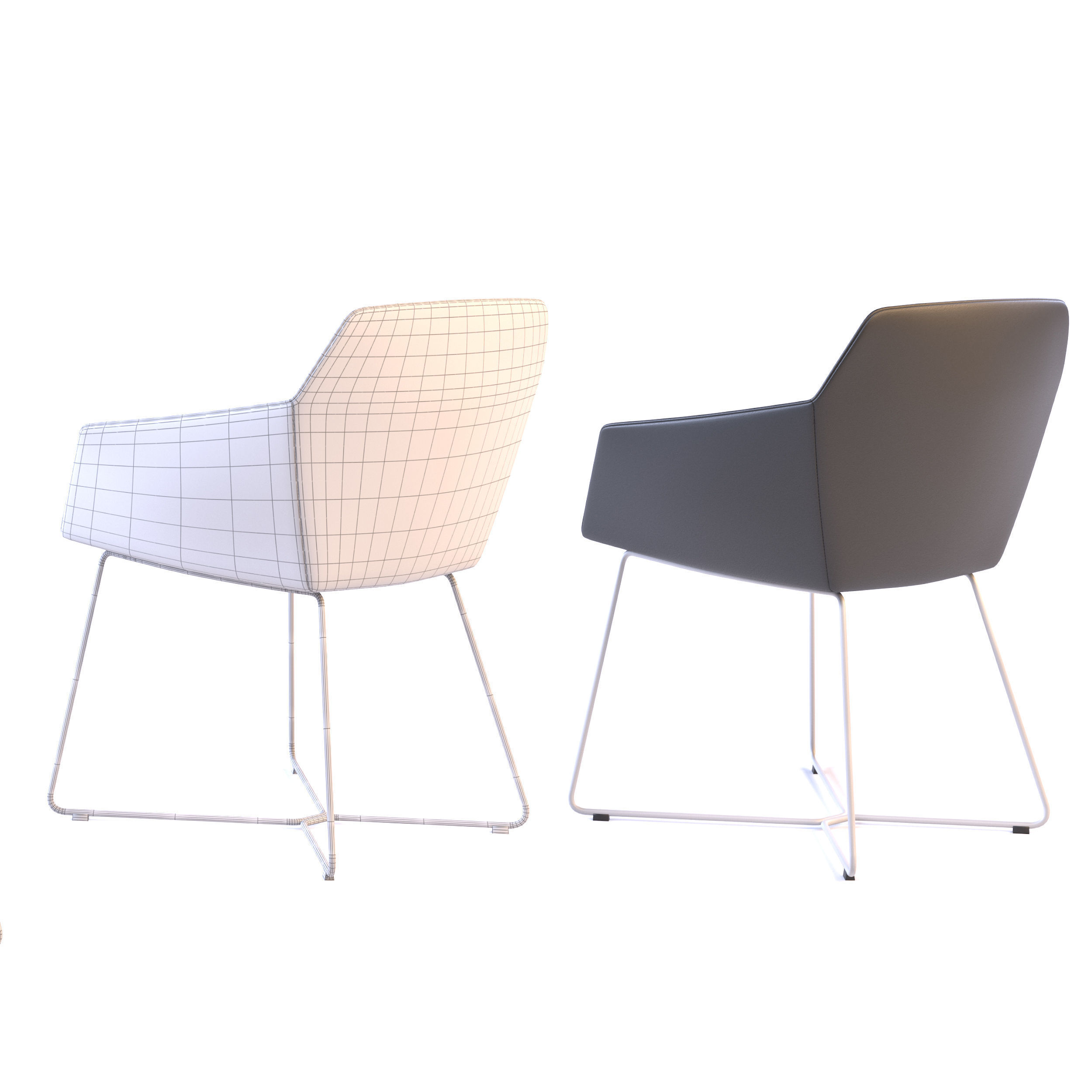 Brunner Ray Soft Chairs Collection 3D model | CGTrader