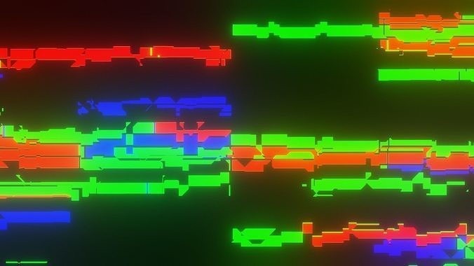 3D model Glitching Animation - made in Blender VR / AR / low-poly ...
