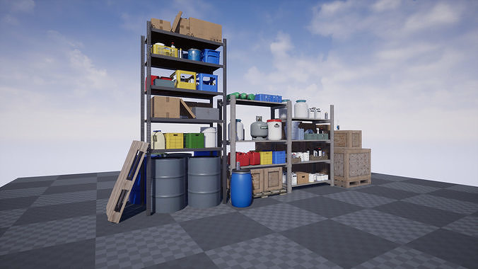 3D Model Collection Environment Props PBR VR / AR / low-poly | CGTrader