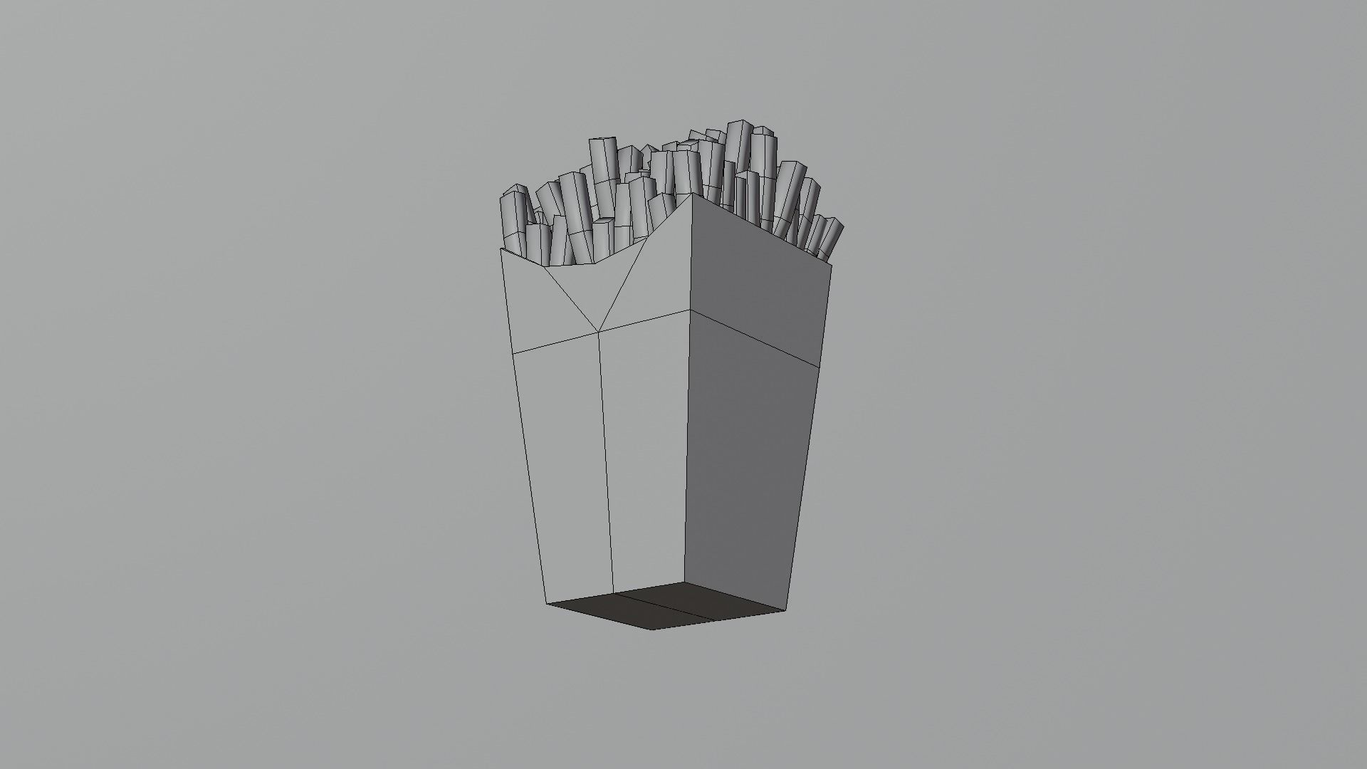 3D model KFC - Kentucky Fried Chicken - French fries - Low poly - 2021 ...