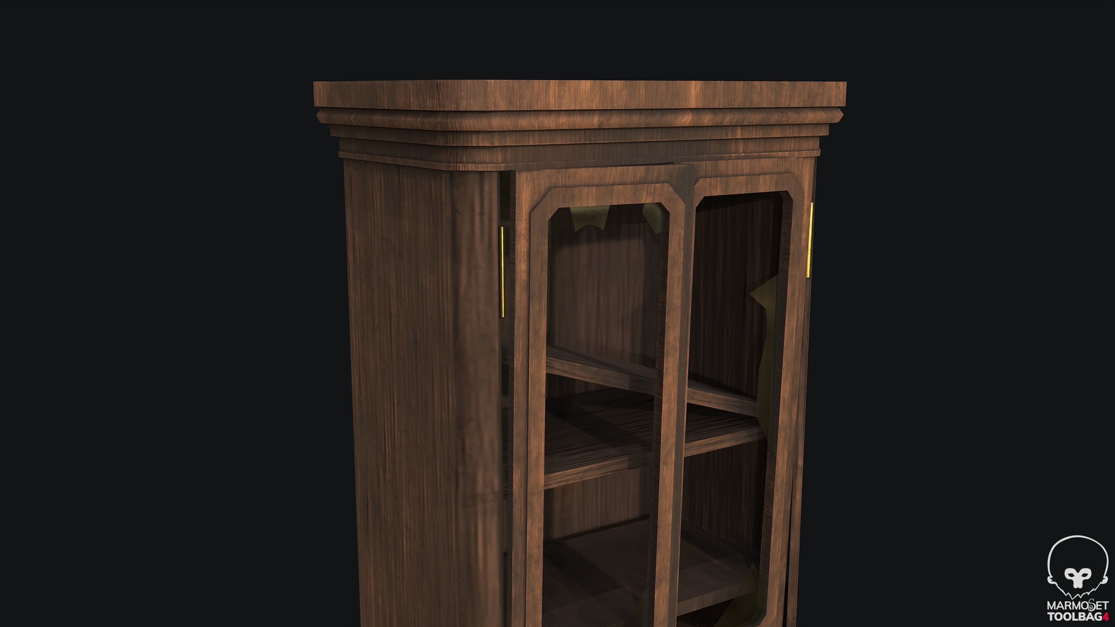 3D model Broken Bookshelf PBR Game Ready VR / AR / low-poly | CGTrader