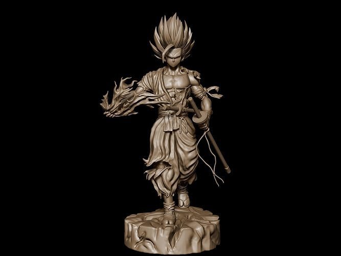 Gohan samurai 3D model 3D printable | CGTrader