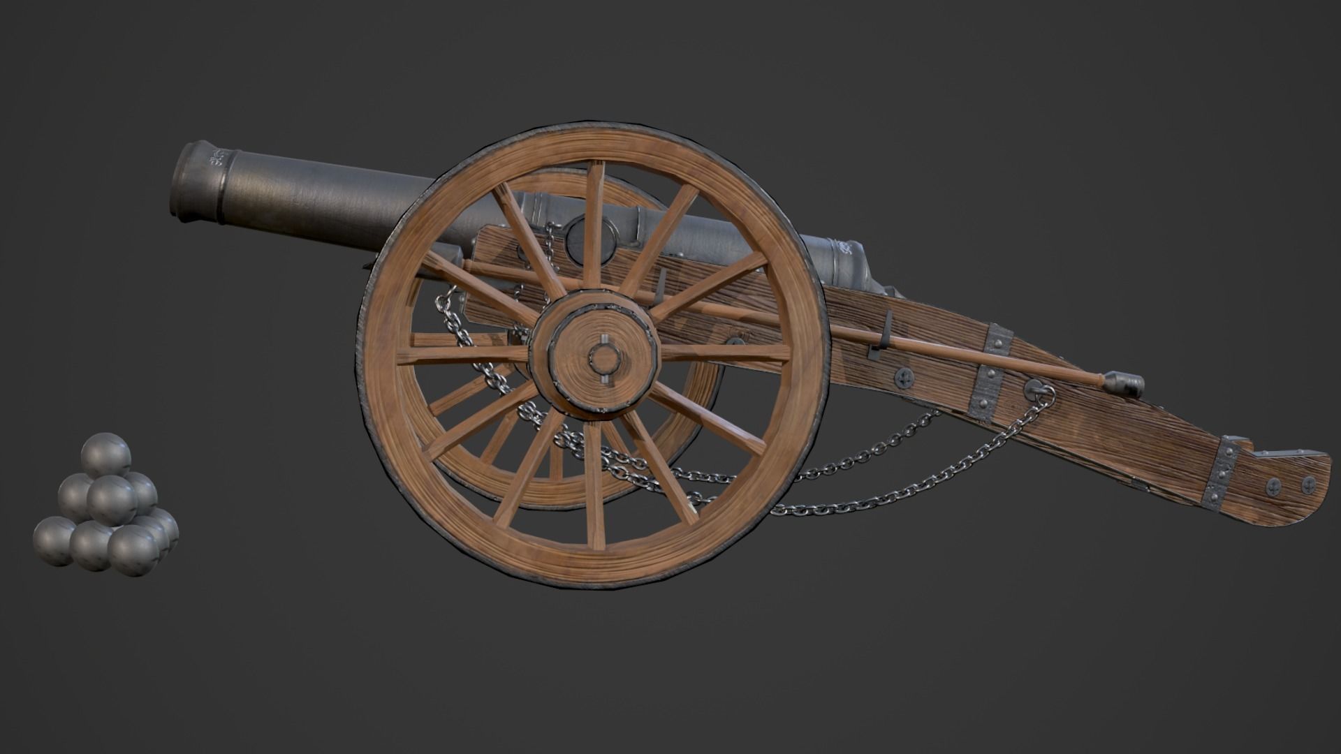 Cannon Ground 3D model | CGTrader