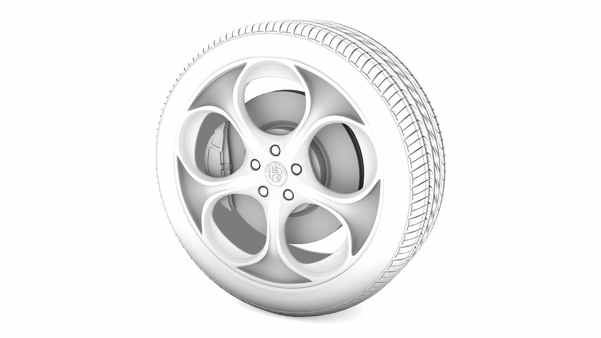 3D model Alfa Romeo Giulia Rim 3D Model VR / AR / low-poly | CGTrader