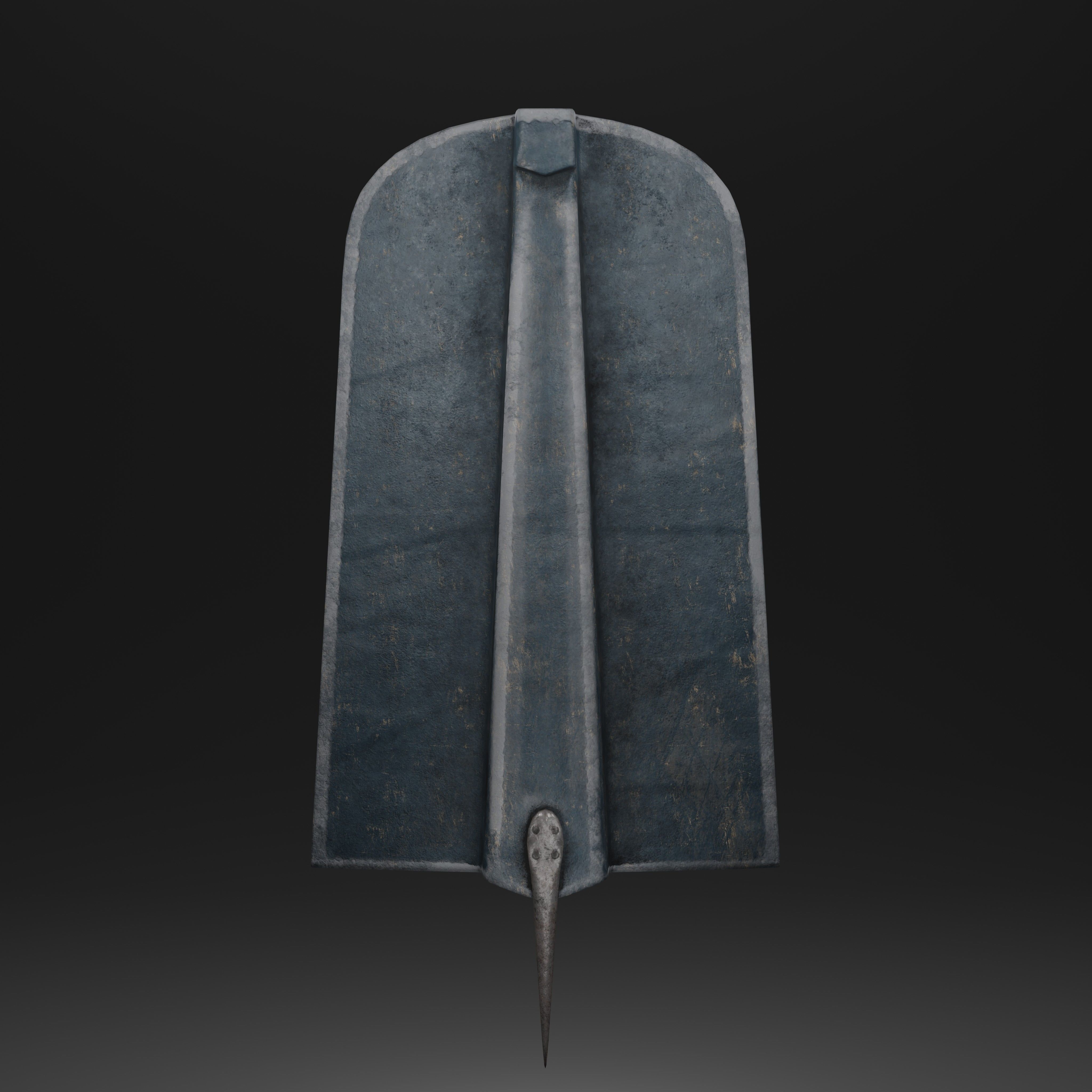 3D model Pavise Medieval Shield VR / AR / low-poly | CGTrader