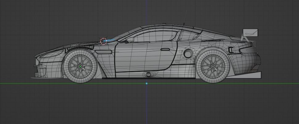 3D model Realistic Low Poly Aston Martin DB9 GT1 3D model VR / AR / low ...