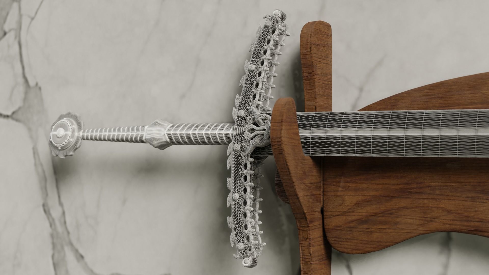 Highly Detailed Sword 3D model | CGTrader
