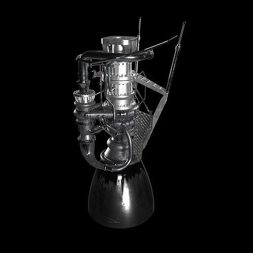 SpaceX Raptor Engine 3D model | CGTrader