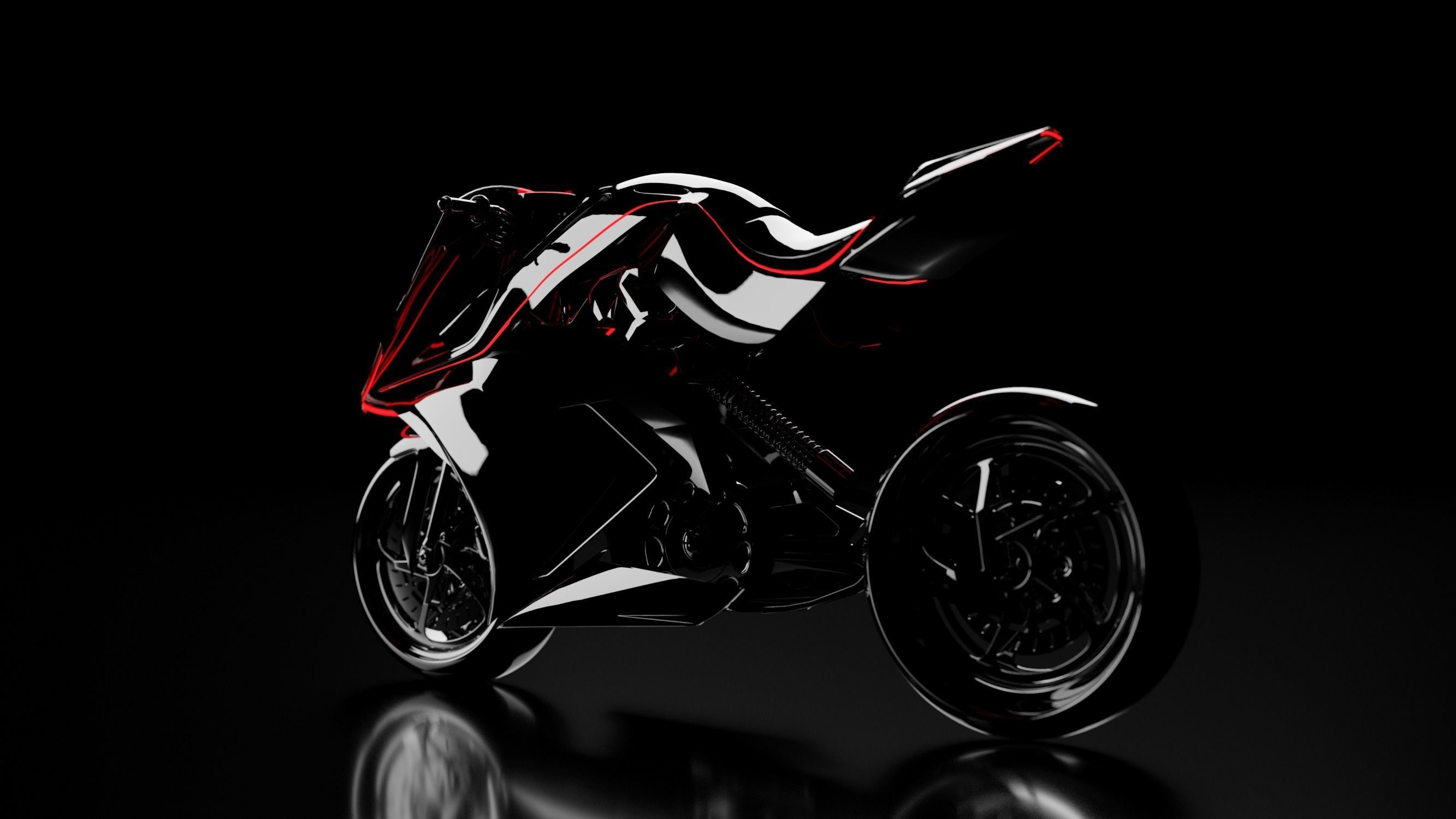 Concept Cyberpunk BIke 3D model | CGTrader