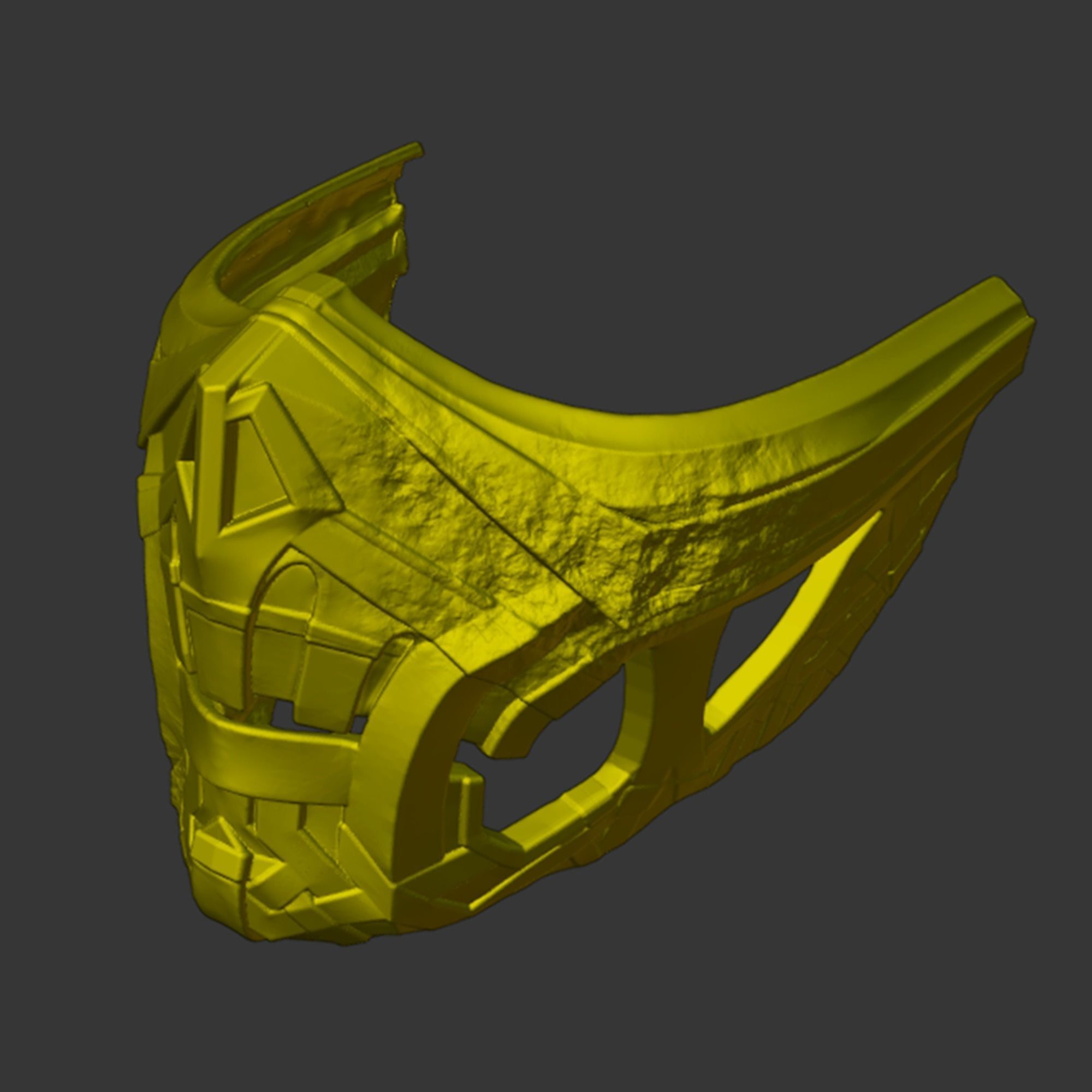 Mortal Kombat Movie 2021 Scorpion Mask - STL File 3D model 3D printable ...