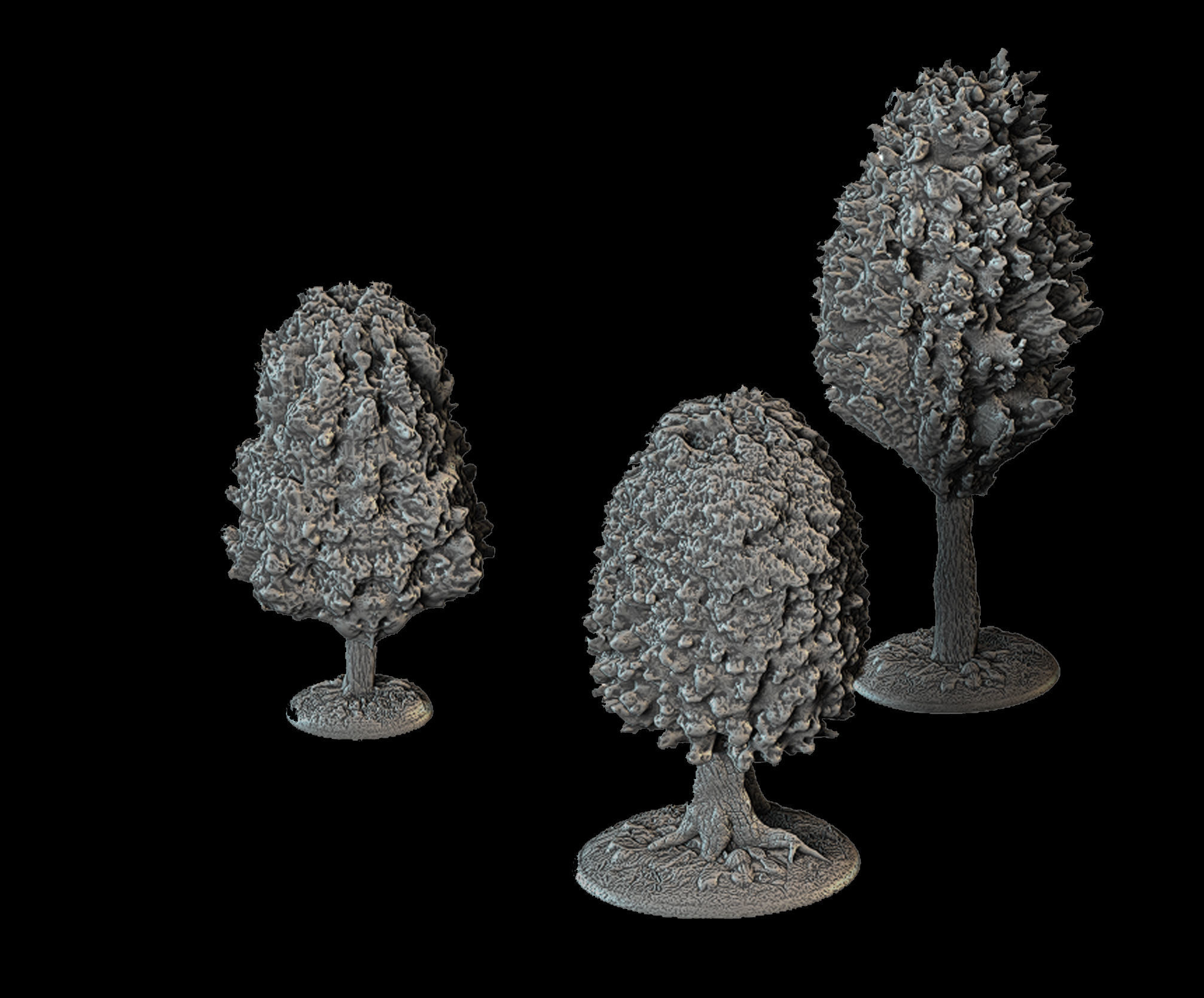 Trees Set for 3d printing -STL File- 3D model 3D printable | CGTrader