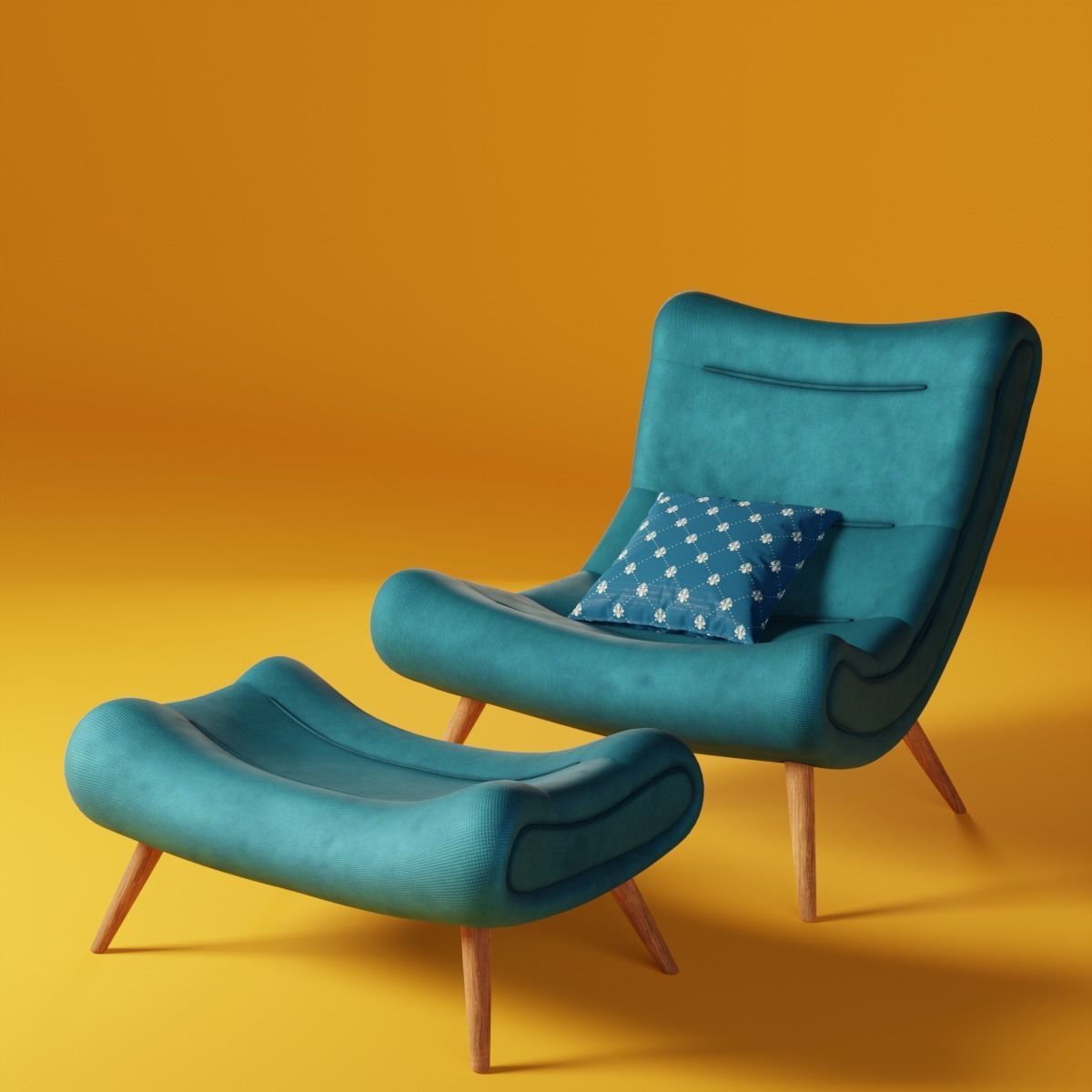 Nordic Snail Chair for interiors 3D model | CGTrader