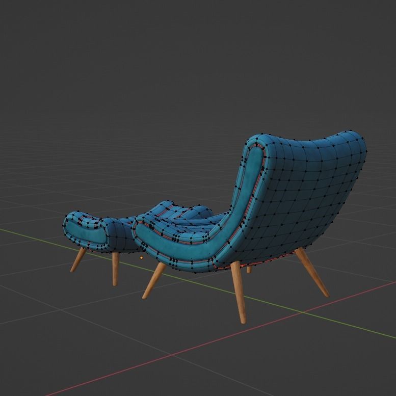 Nordic Snail Chair for interiors 3D model | CGTrader