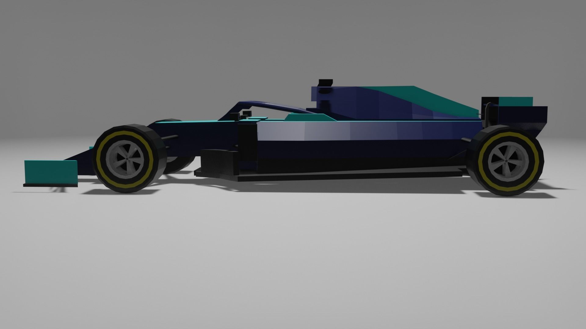 Low Poly F1 Car 3D model | CGTrader