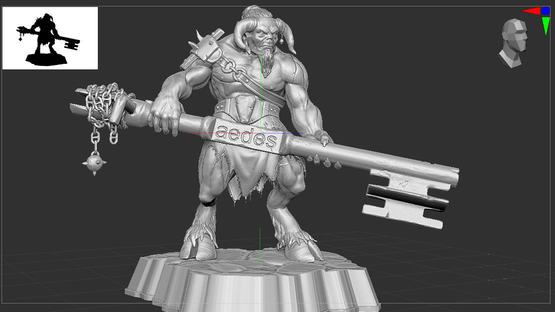 Daemon Keymaker 3D model 3D printable | CGTrader