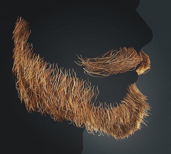 3D model Beard RealTime 7 Version 1 Low Poly VR / AR / low-poly | CGTrader