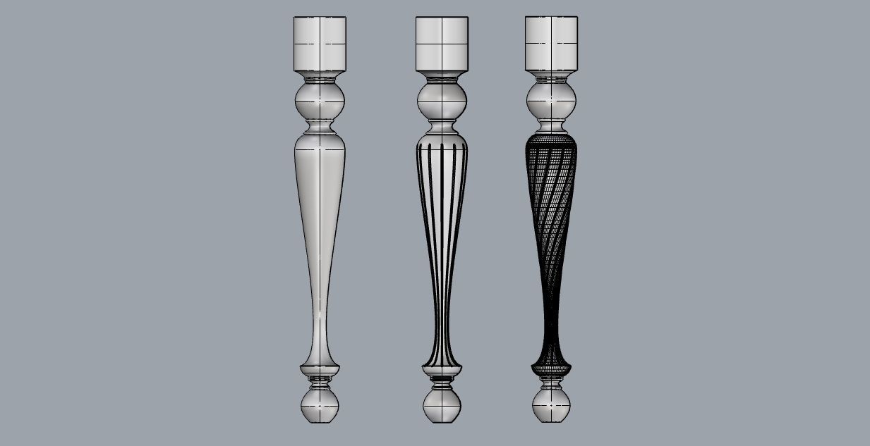 Furniture Table Leg 3D model | CGTrader