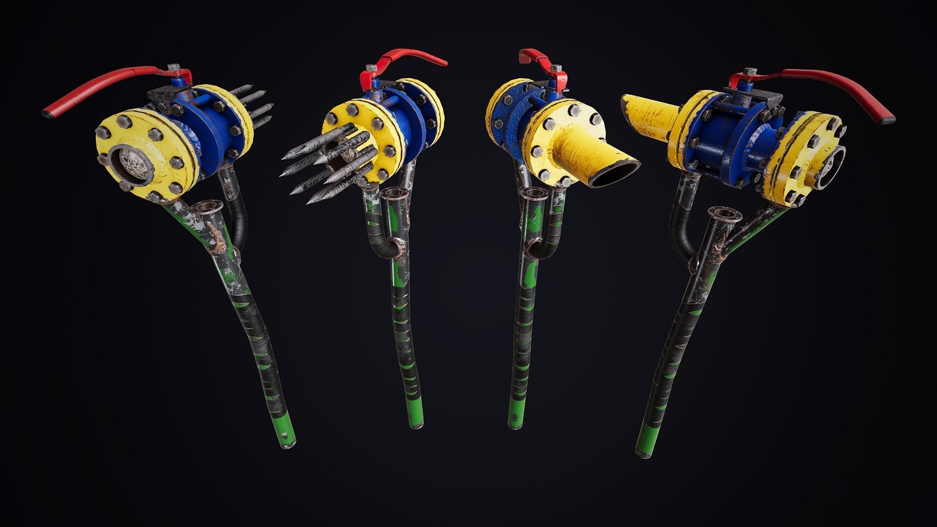 3D model Post Apocalyptic Pipe Hammer VR / AR / low-poly | CGTrader