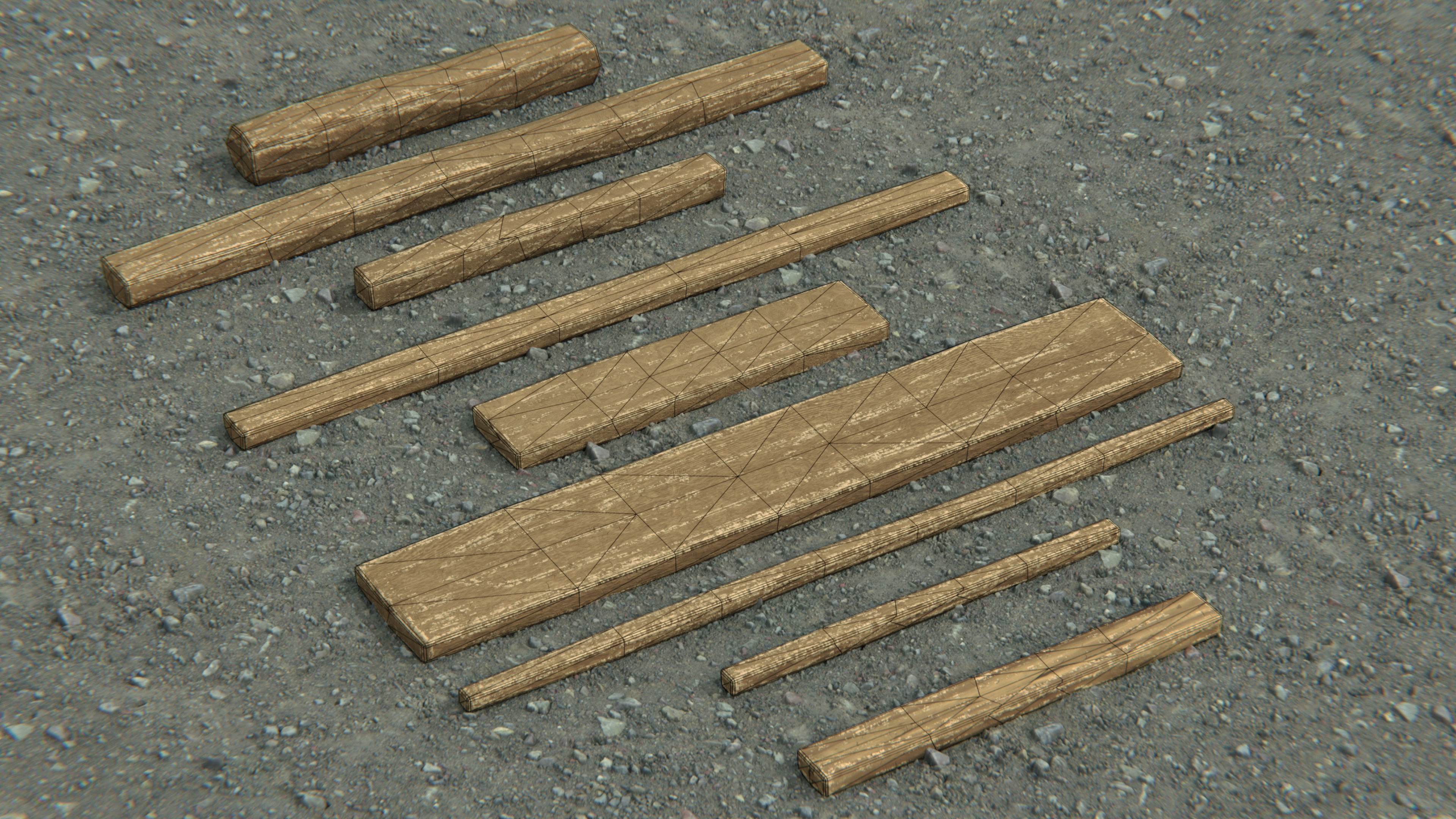 Common Wood Plank Dimensions free VR / AR / low-poly 3D model | CGTrader