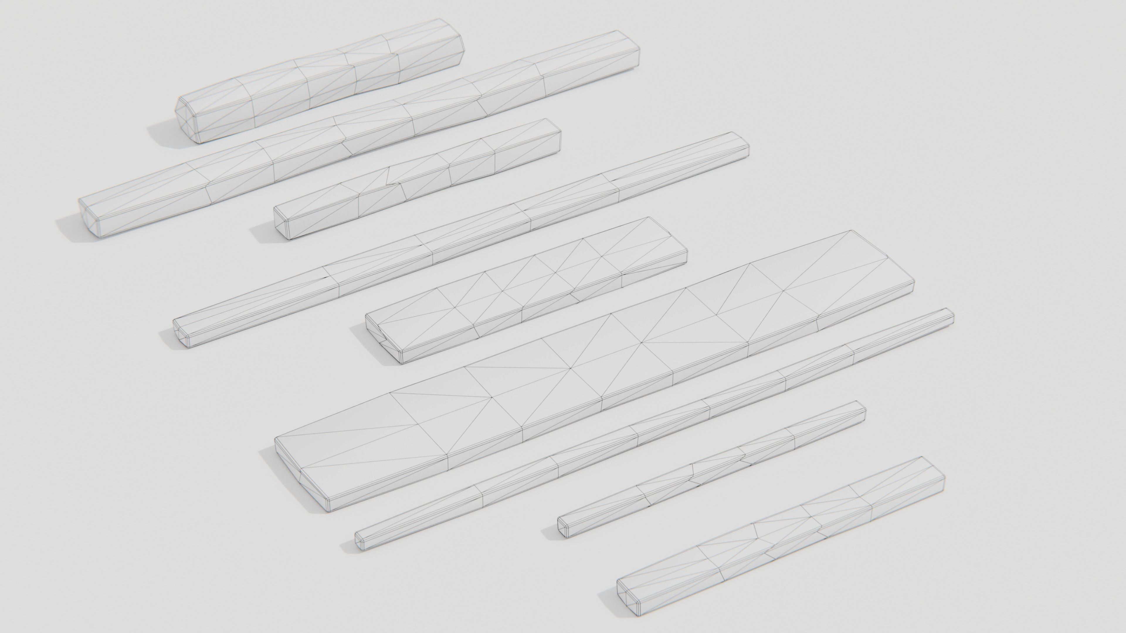 Common Wood Plank Dimensions free VR / AR / low-poly 3D model | CGTrader