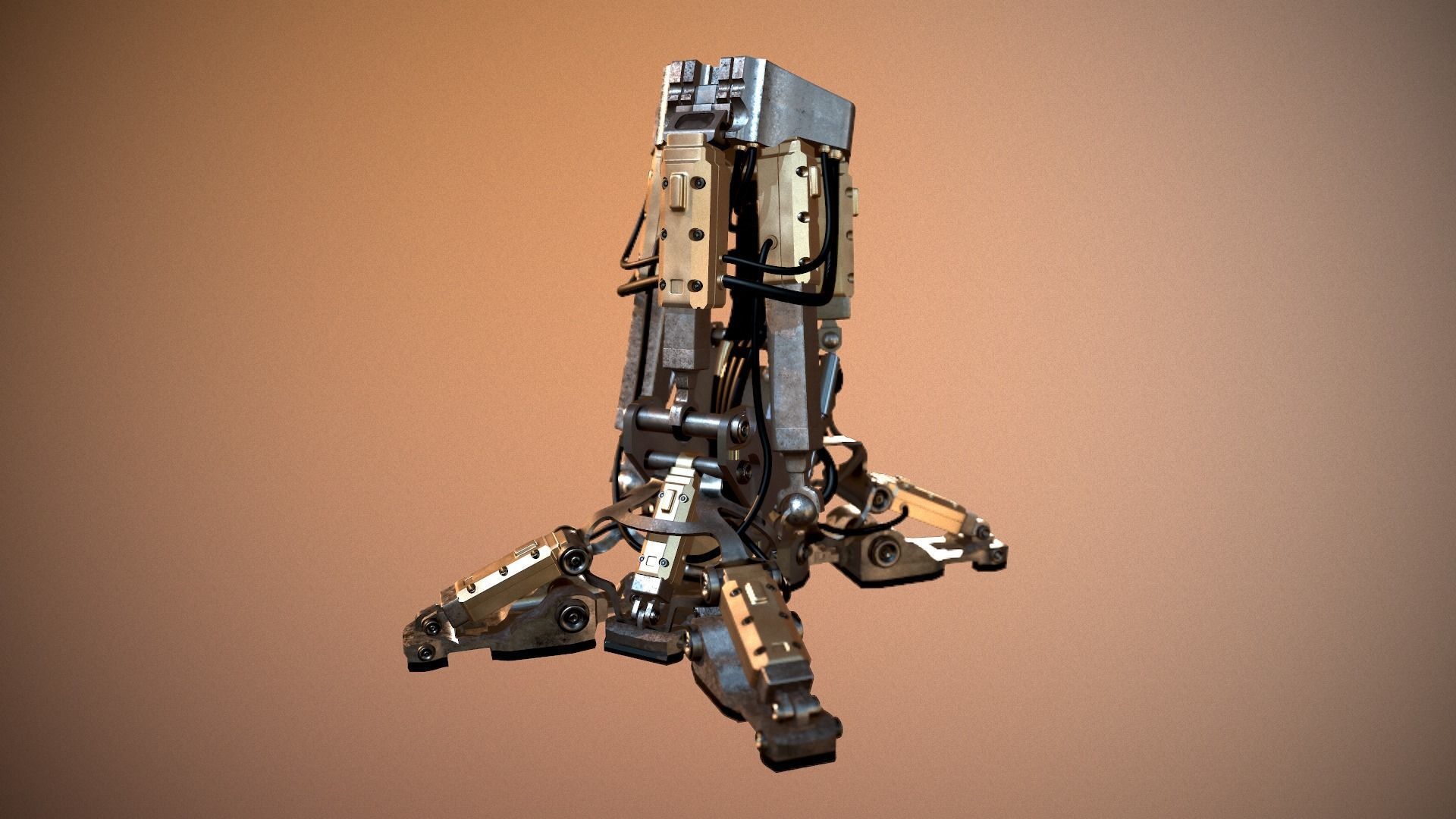 Mech robot leg 3D model | CGTrader