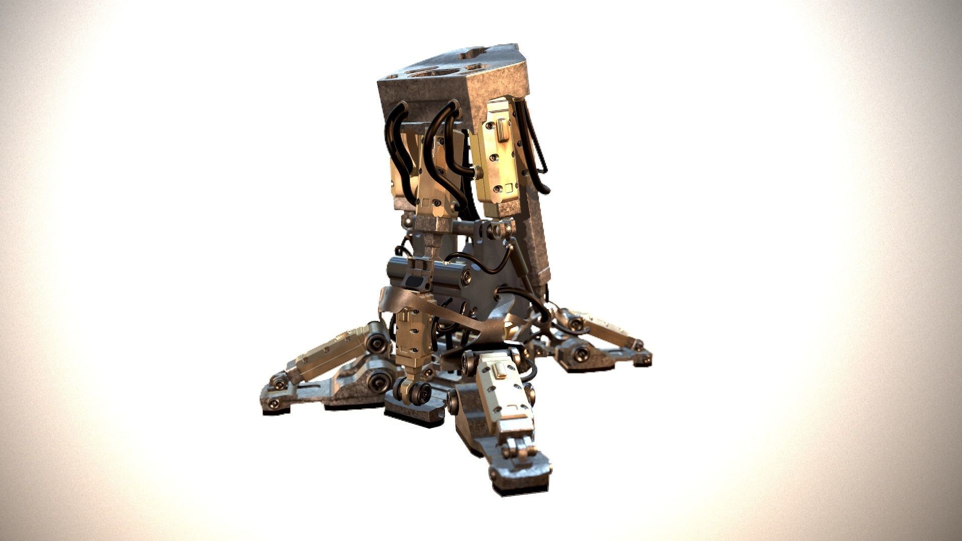Mech robot leg 3D model | CGTrader