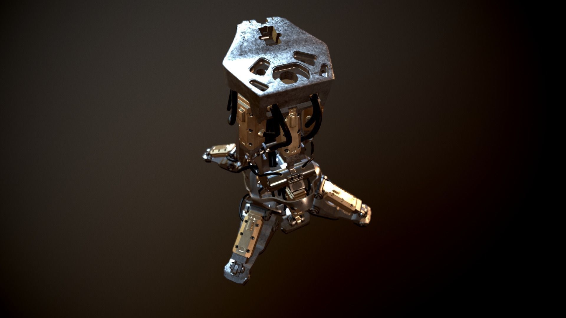 Mech robot leg 3D model | CGTrader