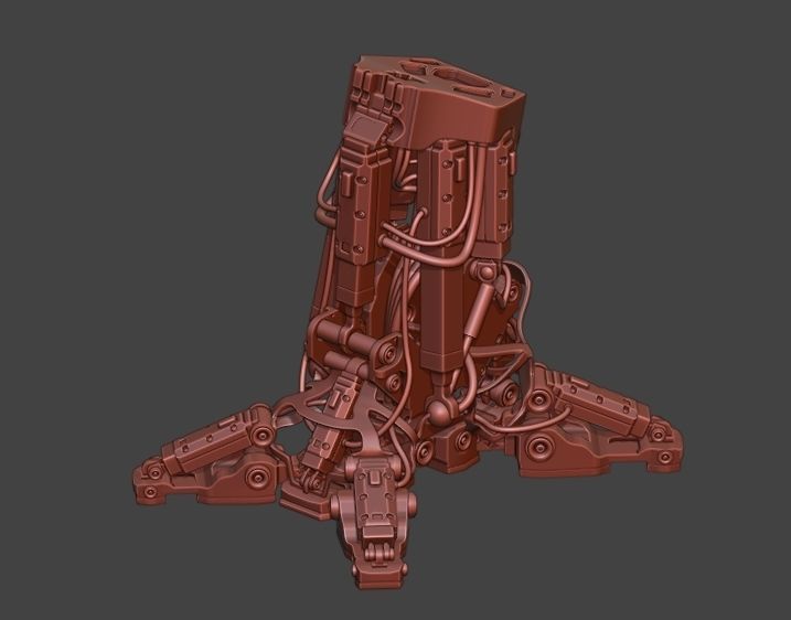Mech robot leg 3D model | CGTrader