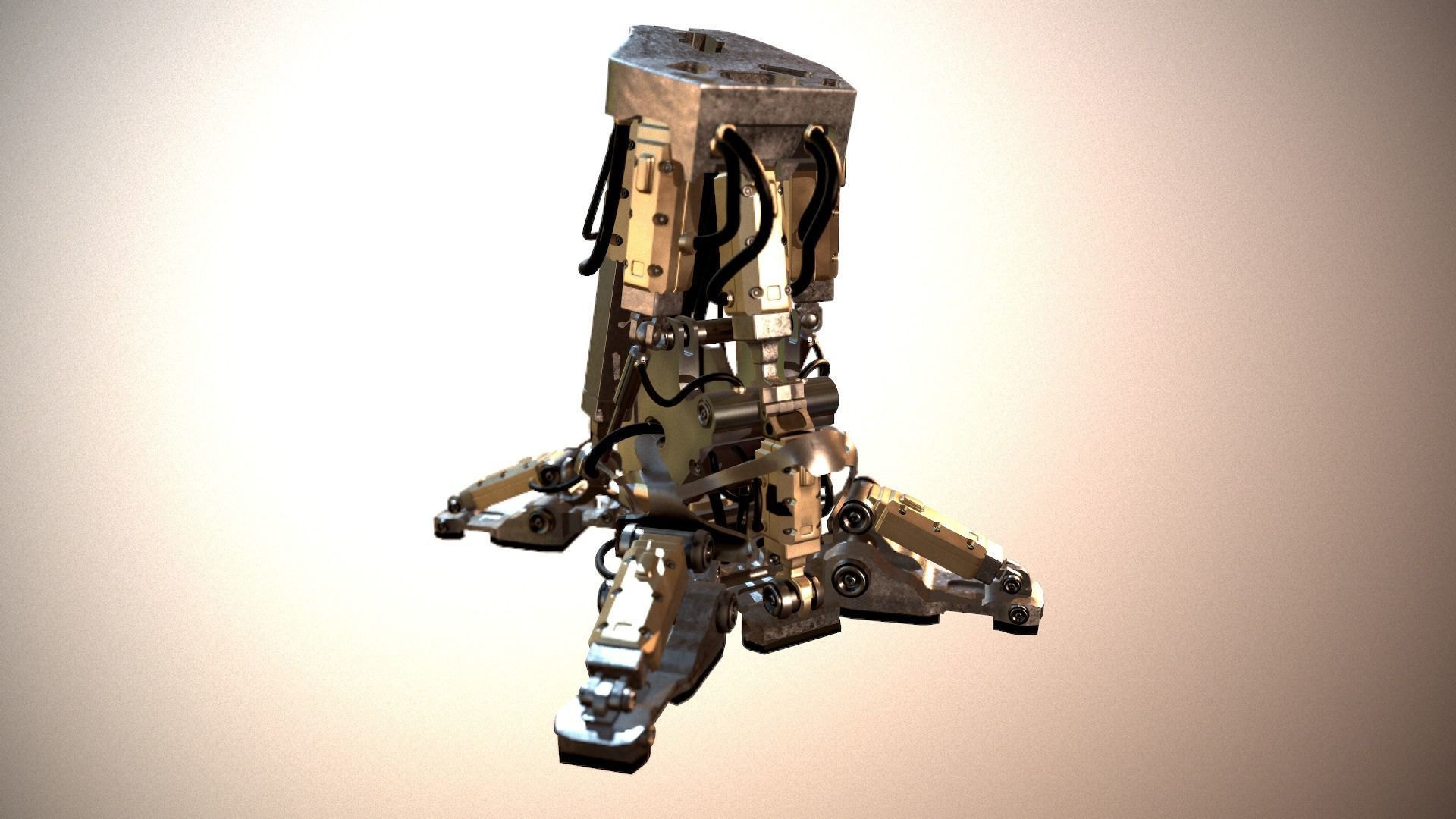 Mech robot leg 3D model | CGTrader
