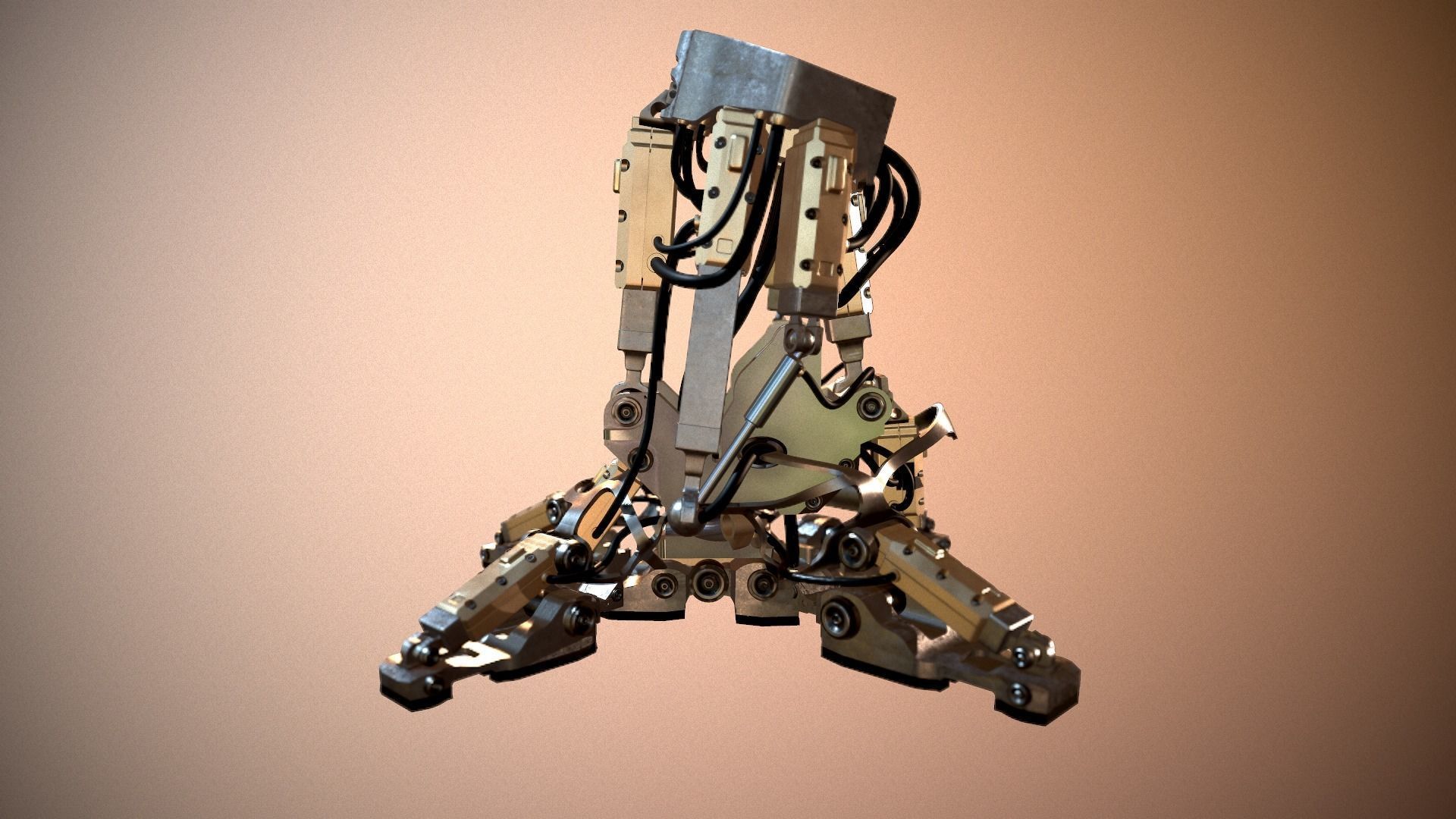 Mech robot leg 3D model | CGTrader