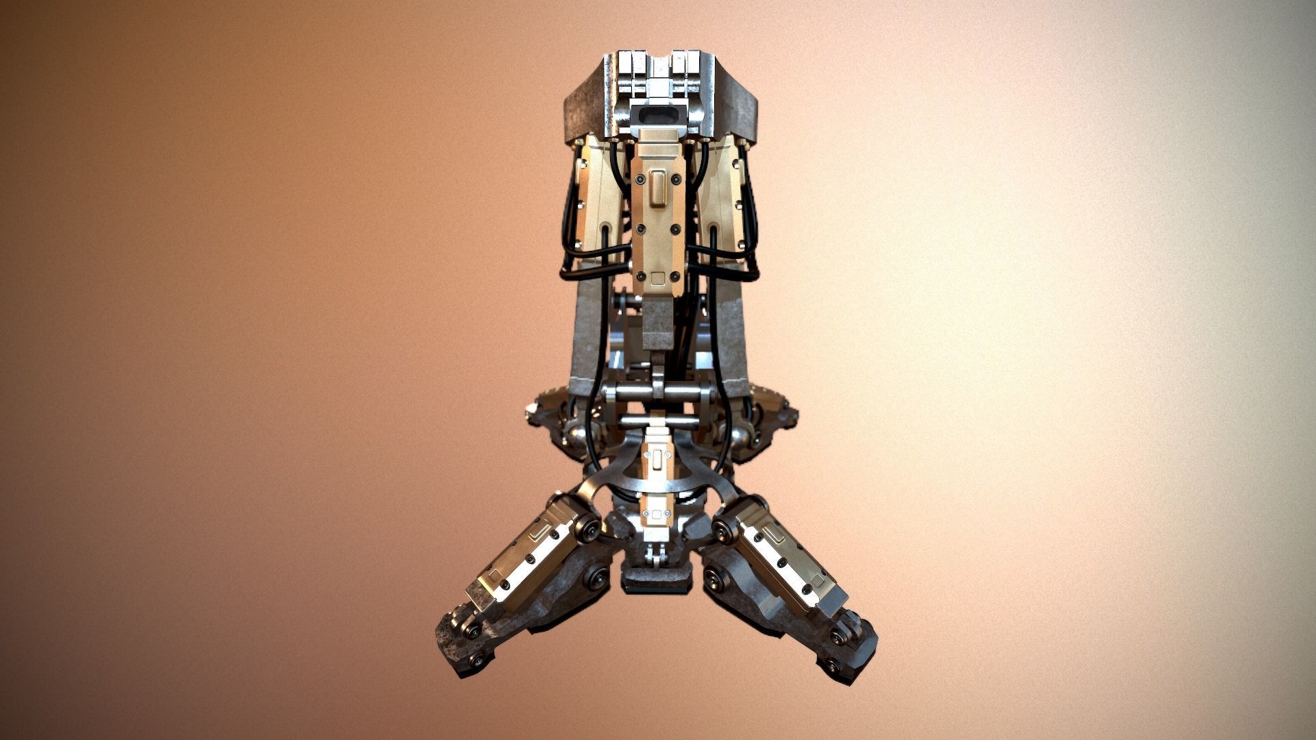 Mech robot leg 3D model | CGTrader