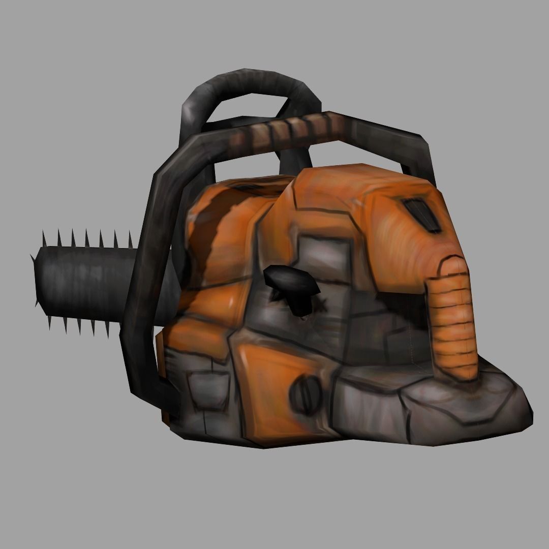 3D model Chainsaw Low Poly VR / AR / low-poly | CGTrader