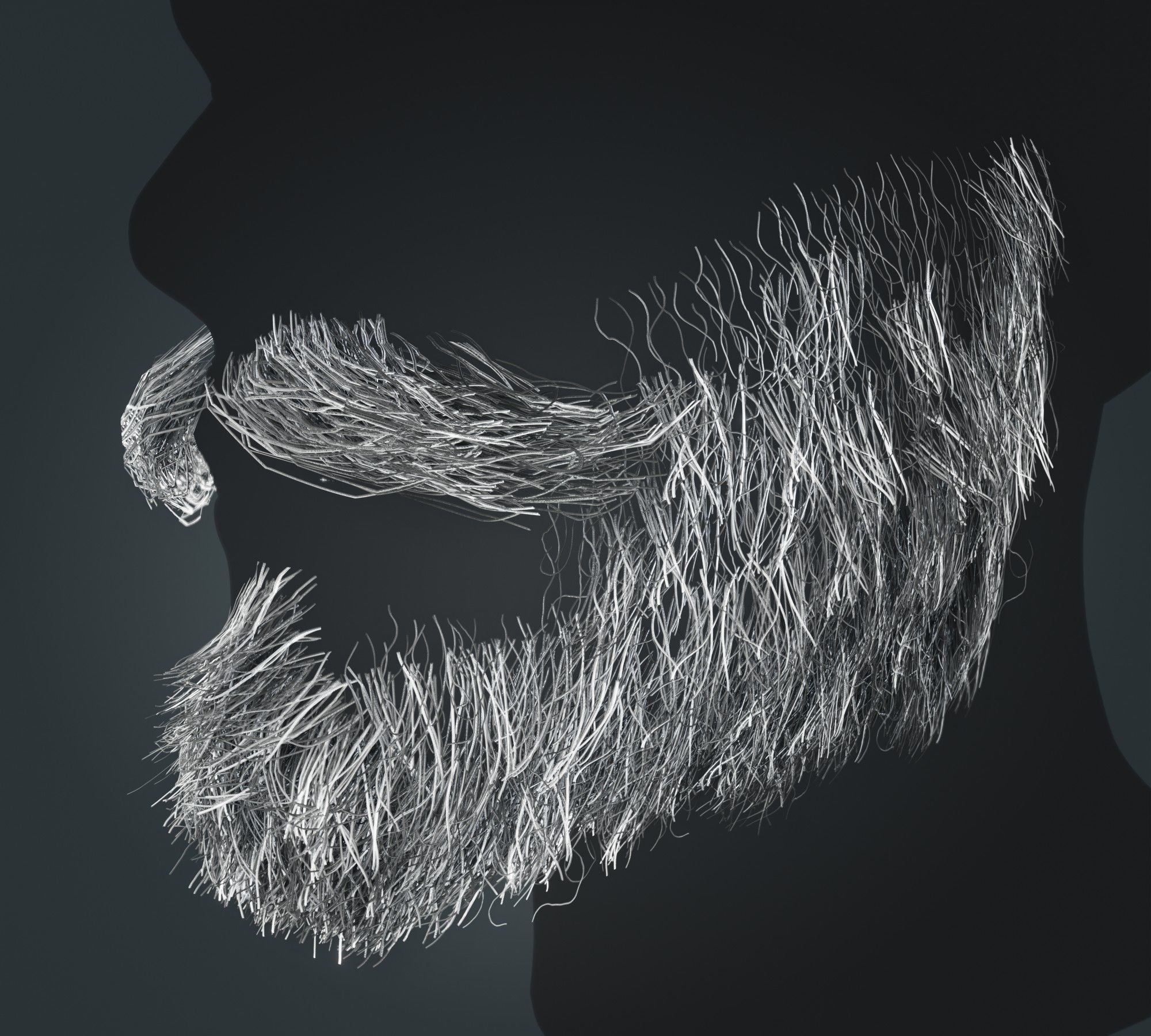 3D model Beard RealTime 13 Version 1 Low Poly VR / AR / low-poly | CGTrader